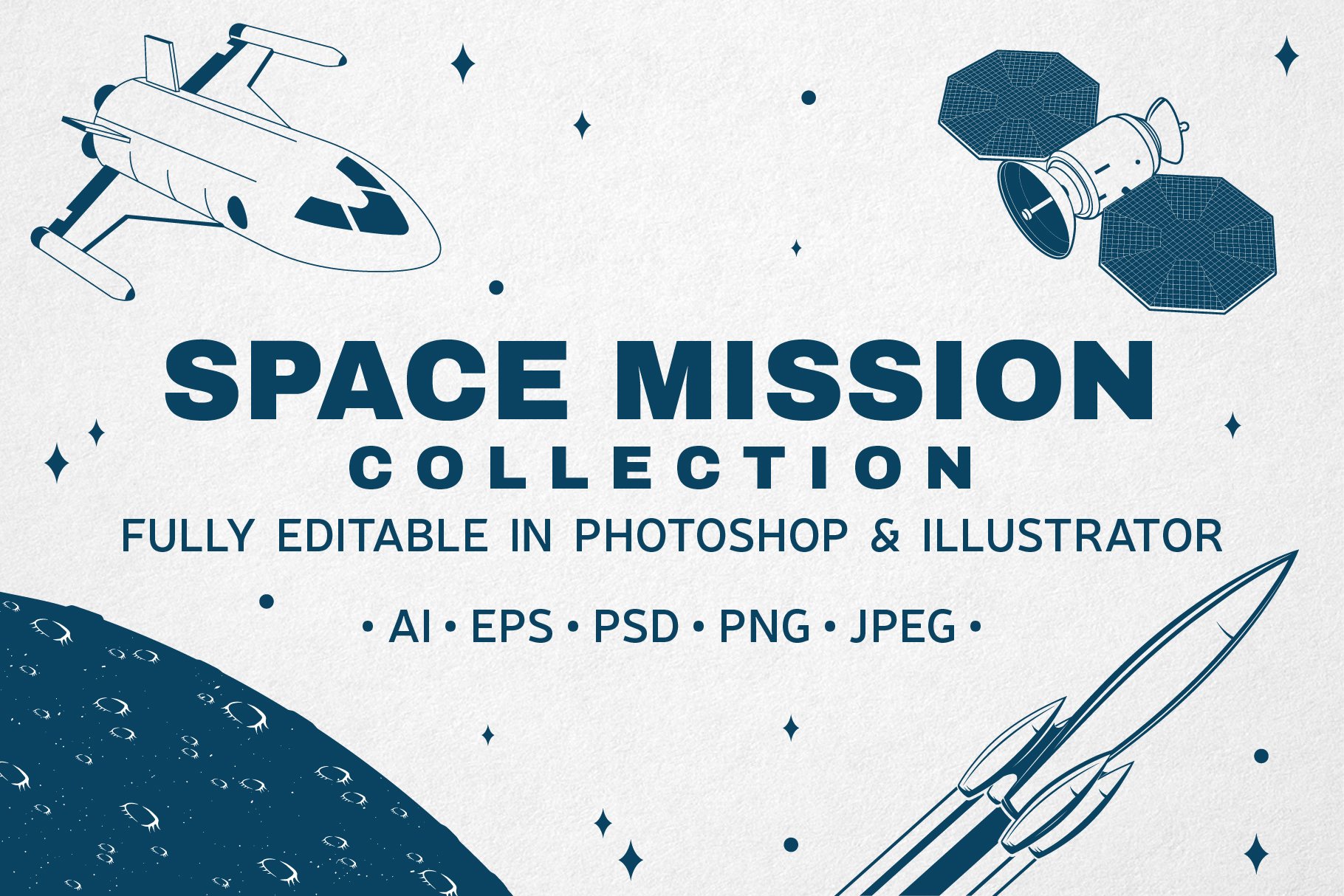 Space Mission Badge/Logo Collection (1091154) | Customizable Templates ...