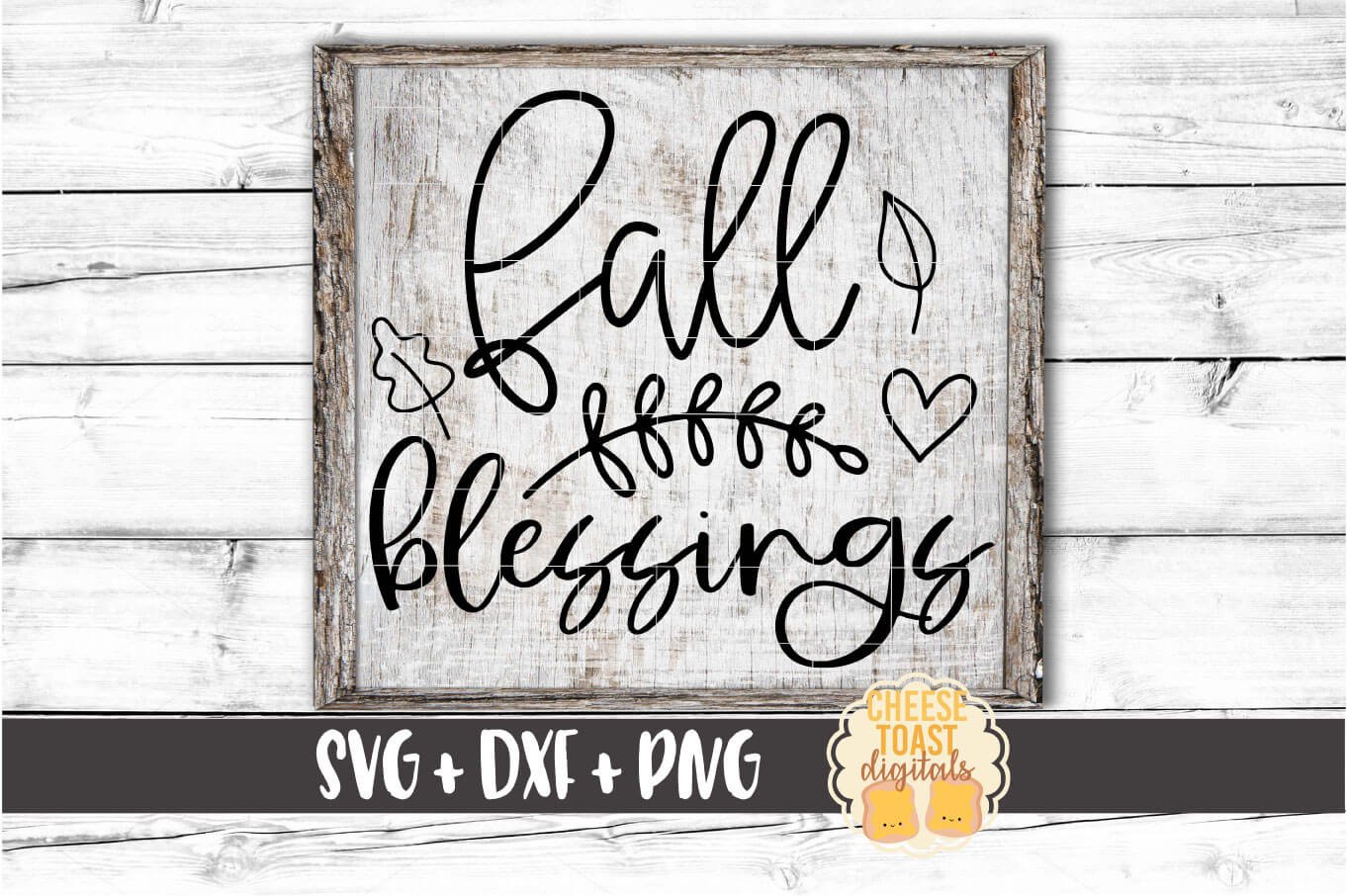 Fall Blessings - Fall Sign SVG PNG DXF Cut Files (351637) | SVGs ...