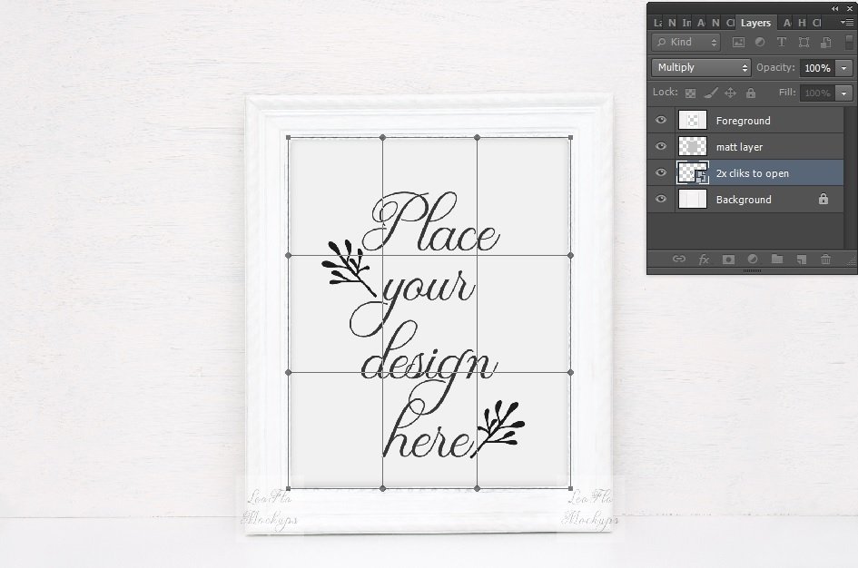 White rustic frame mockup vintage real antique psd template (66922 ...