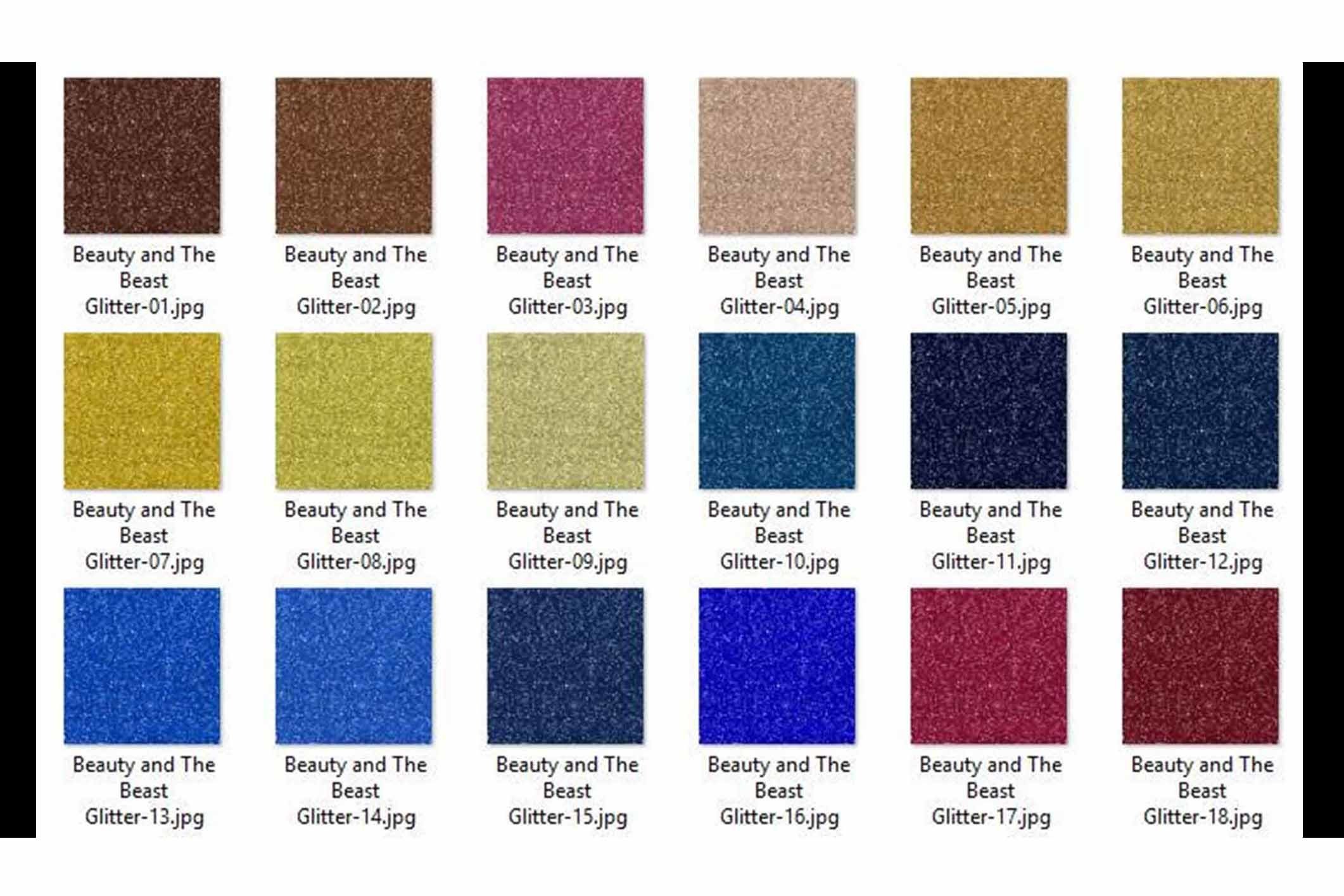 36 Glitter and Solid Color Princess Red and Blue Papers (135044 ...