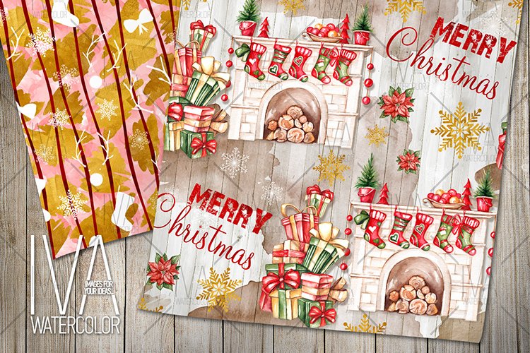 Seamless Christmas Digital Paper Pack (367786) | Illustrations | Design ...