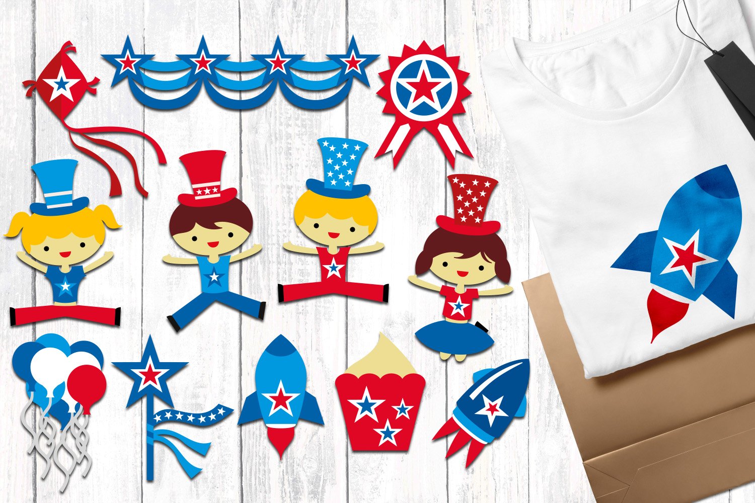 Illustrations Huge Bundle - Mid Year Holidays Clip Art (556885 ...