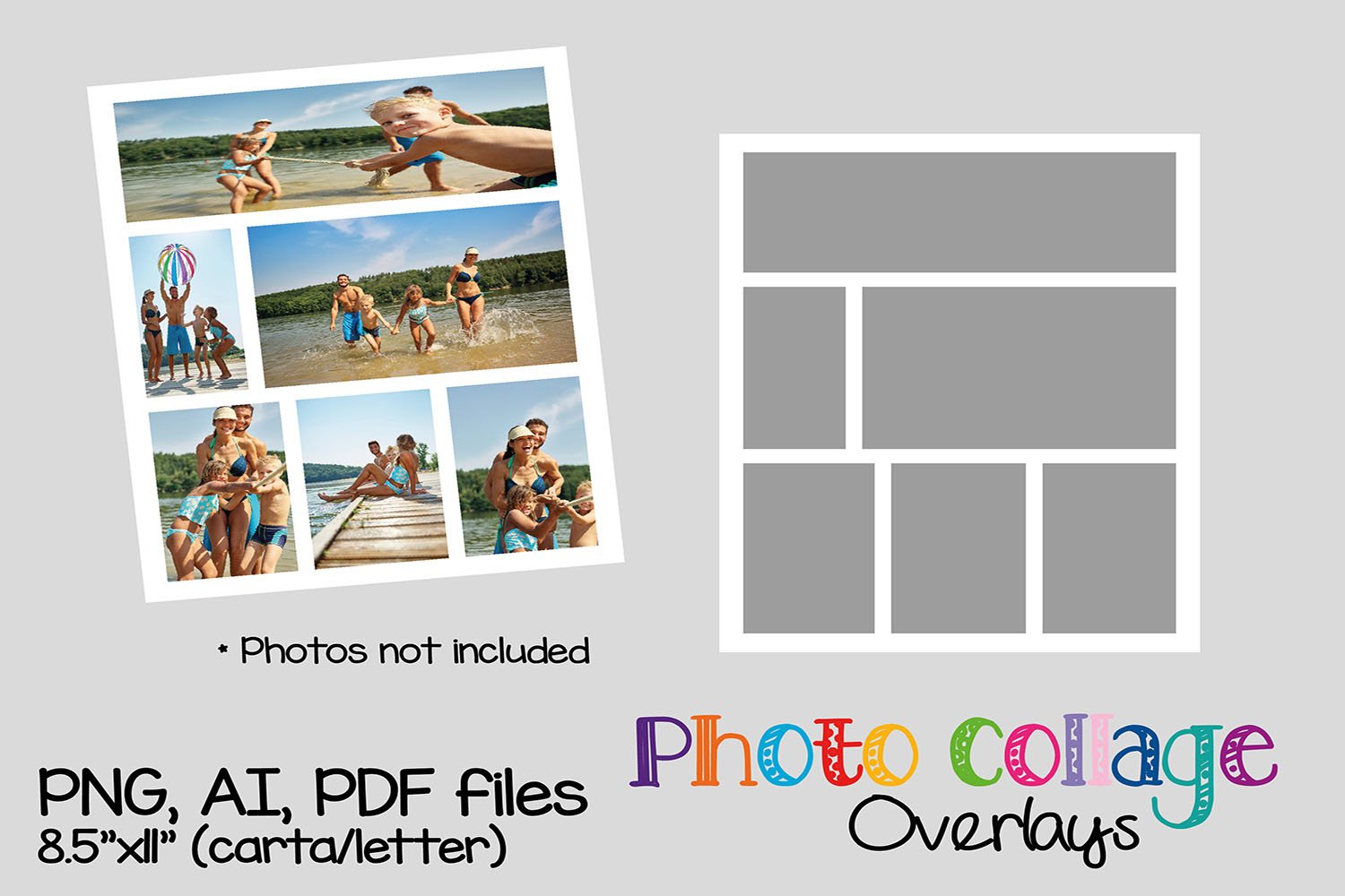15 Photo collage templates bundle (477857) | Presentation Templates ...