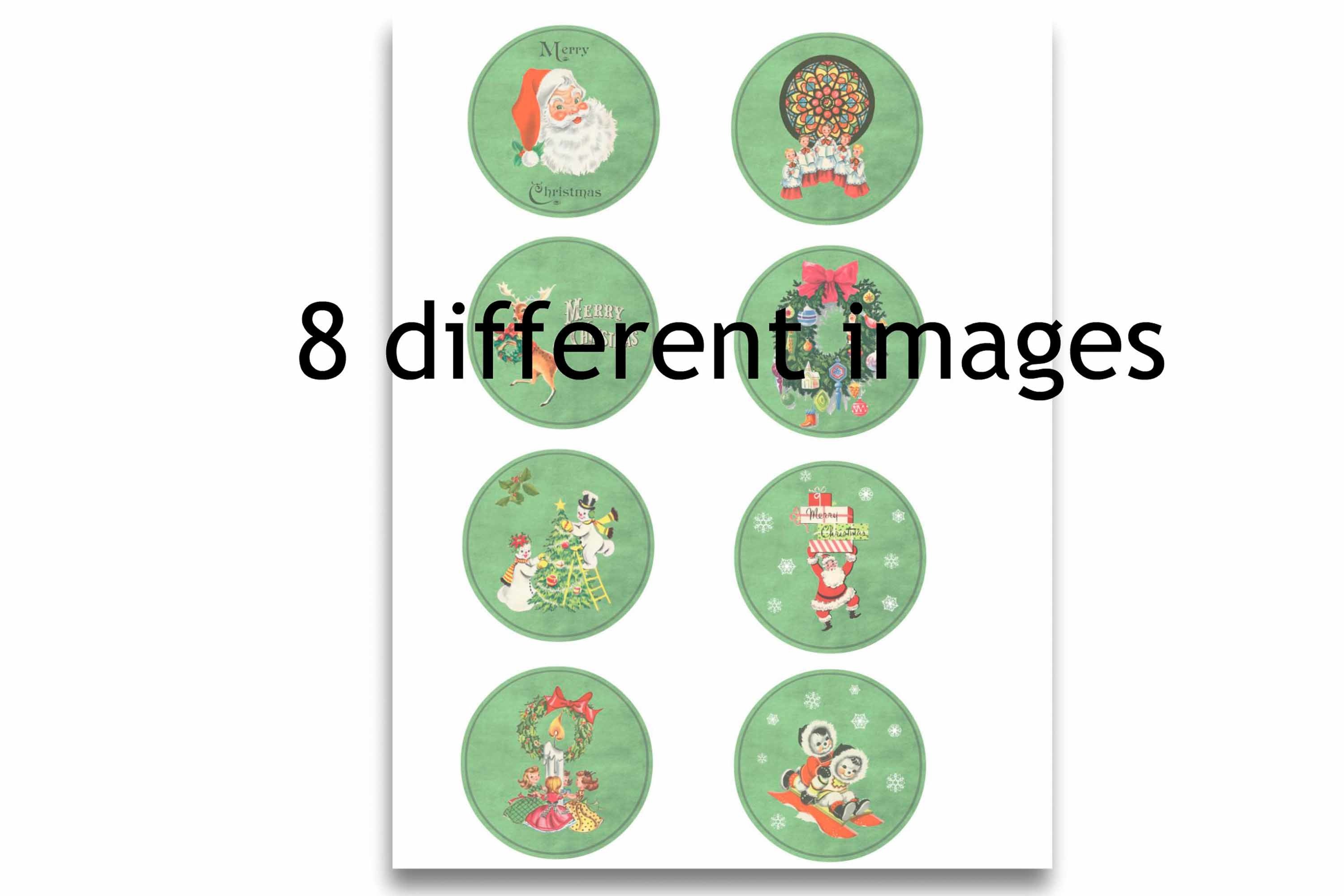 Retro Christmas Printable Gift Tags (831658) | Elements | Design Bundles
