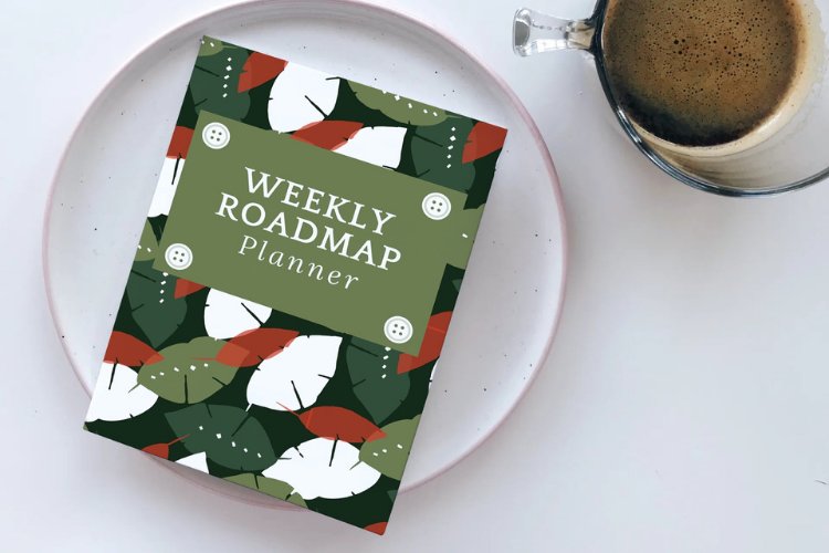 Weekly Roadmap Planner, CUSTOMIZABLE CANVA TEMPLATE