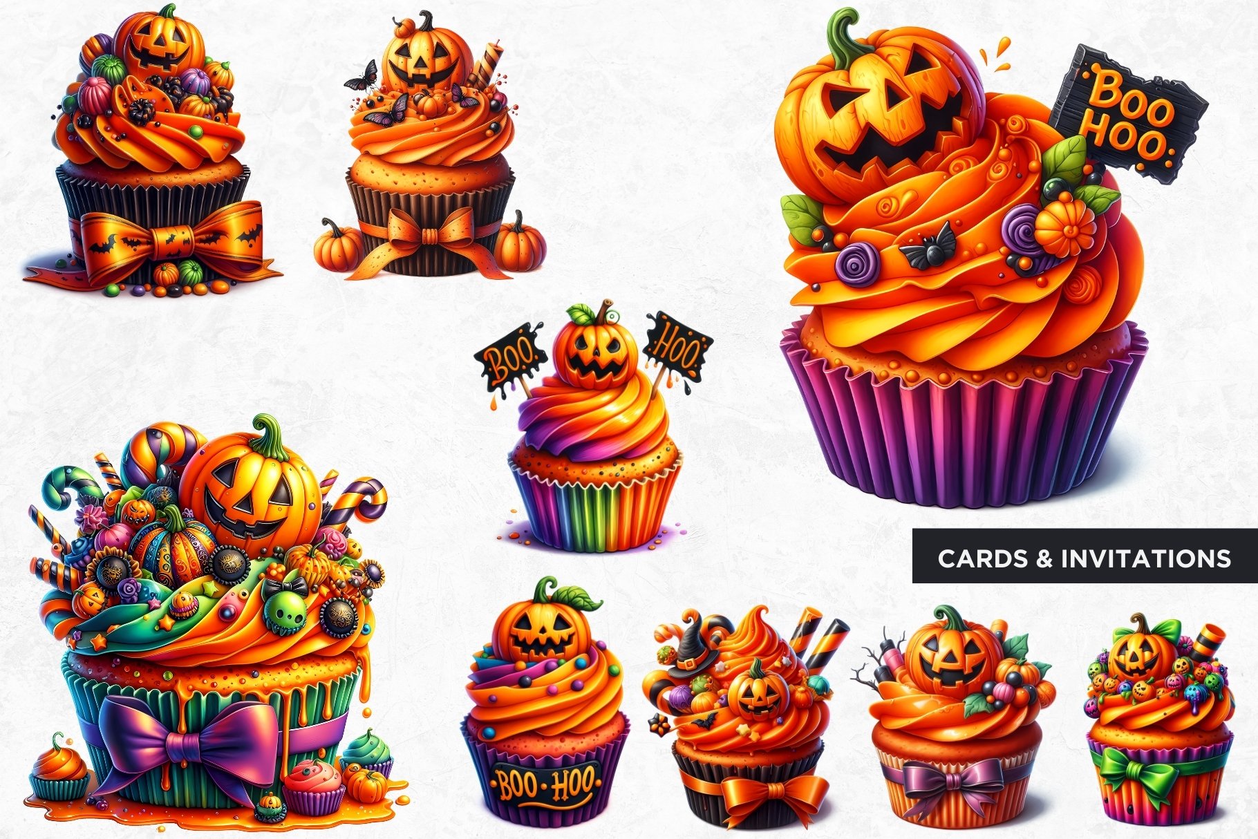 Halloween Cupcake Clipart