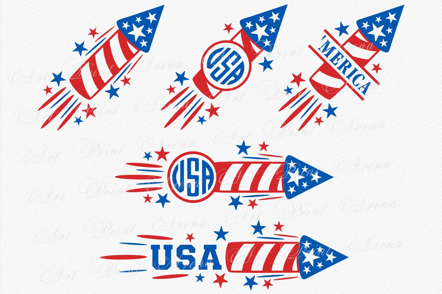 Fire Cracker SVG, Monogram Fire Crackers (104879) | Cut Files | Design ...