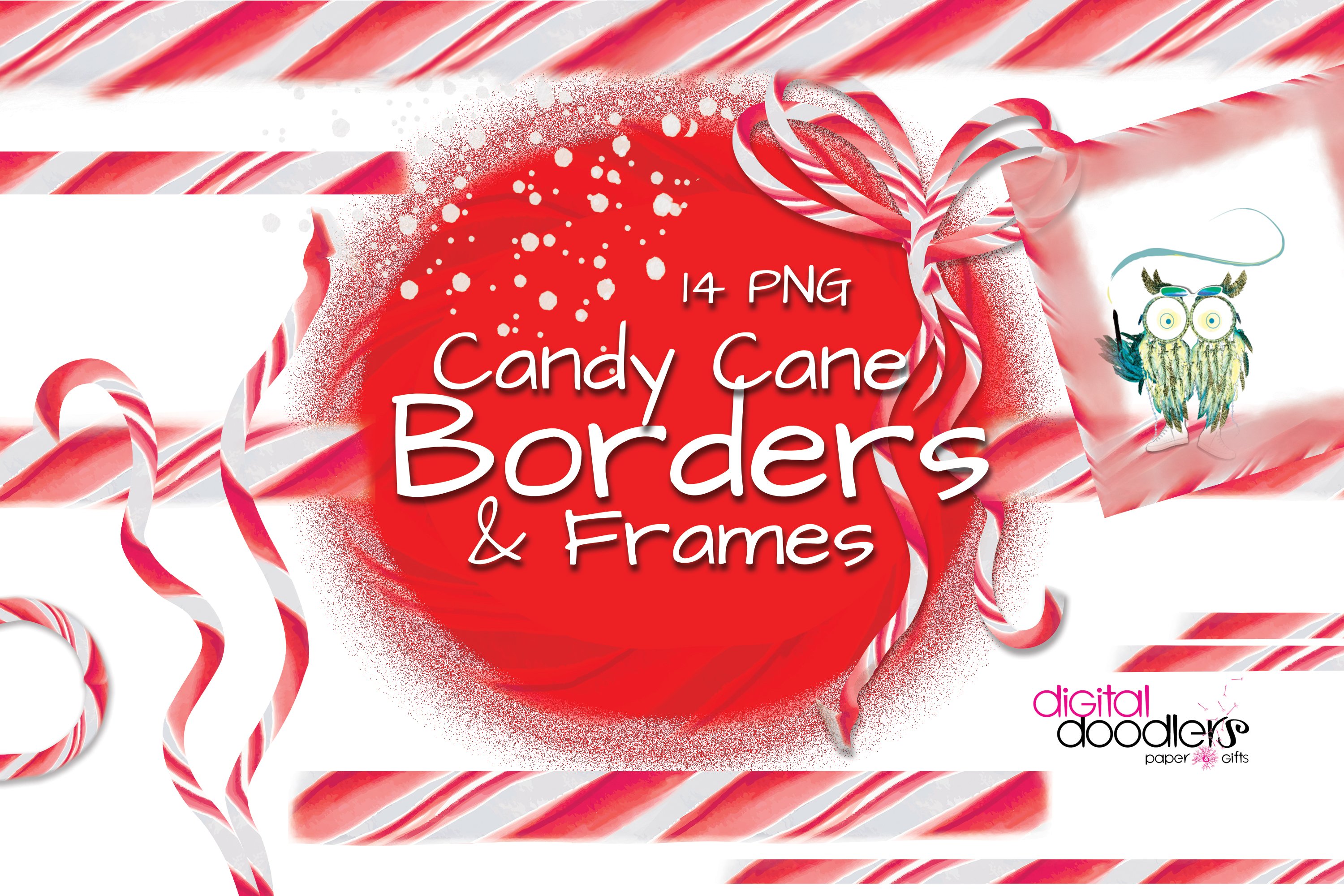 Candy Cane Lane (134069) | Illustrations | Design Bundles