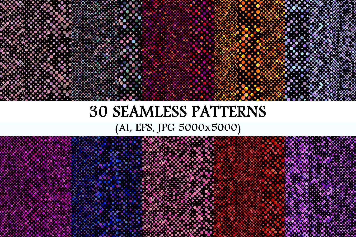30 Seamless Gradient Patterns (343331) | Patterns | Design Bundles