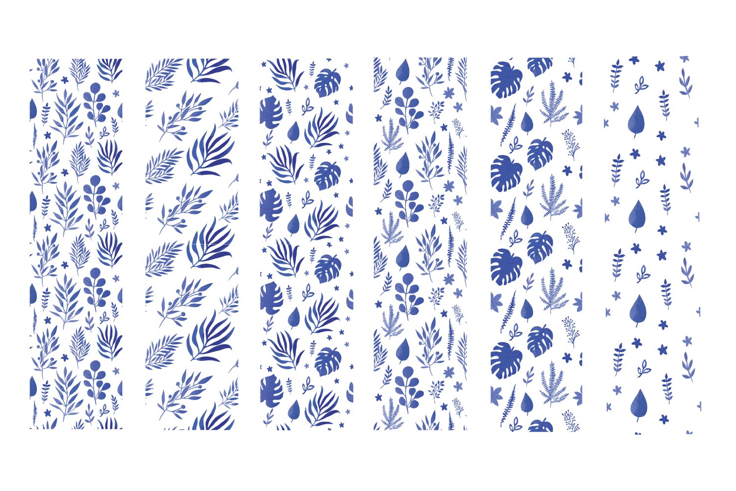 Vector Blue leaves and Frames Borders / PNG Clipart / (729470 ...