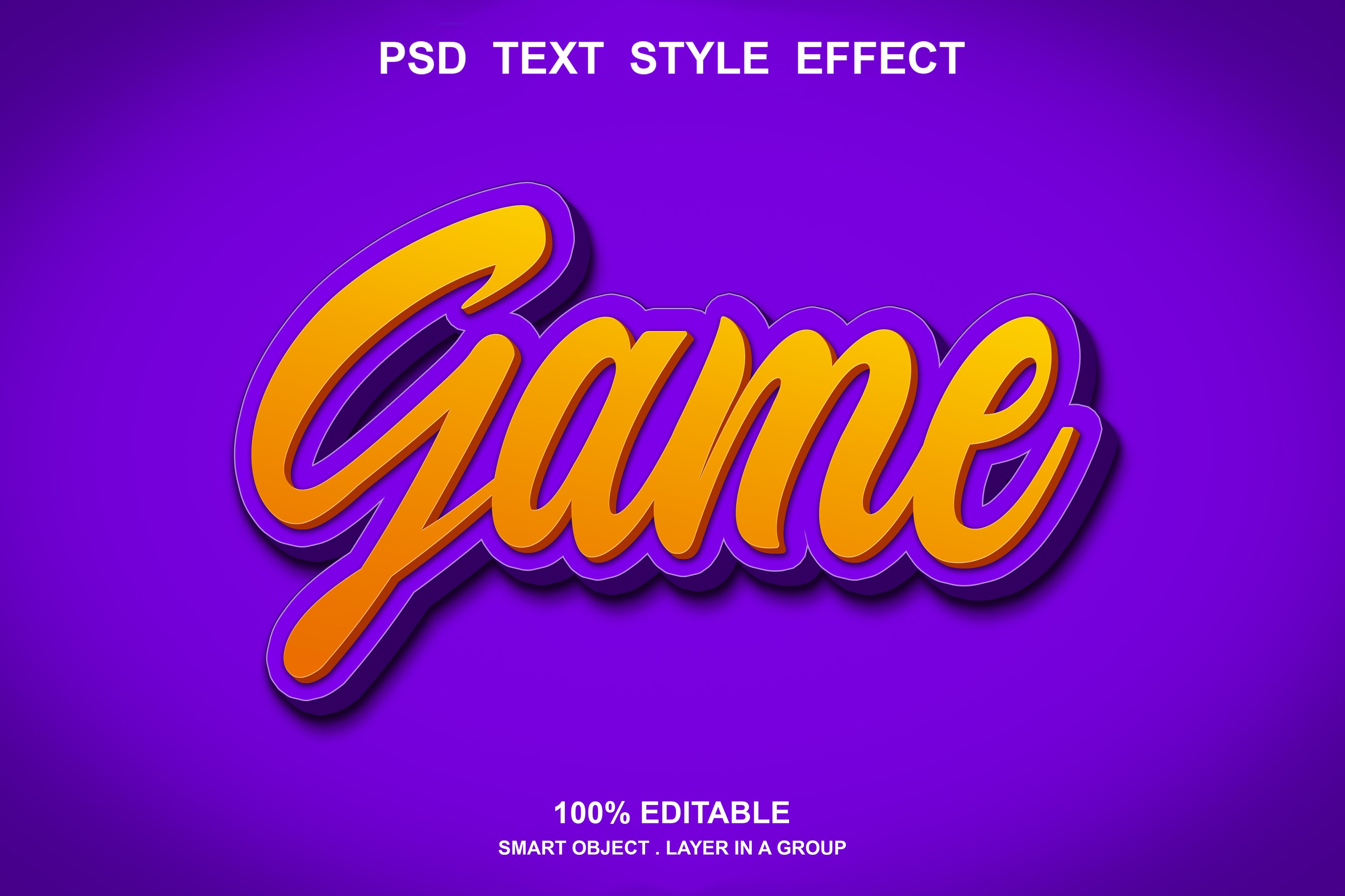 game text effect editable (1151058) | Photoshop Plugins | Design Bundles