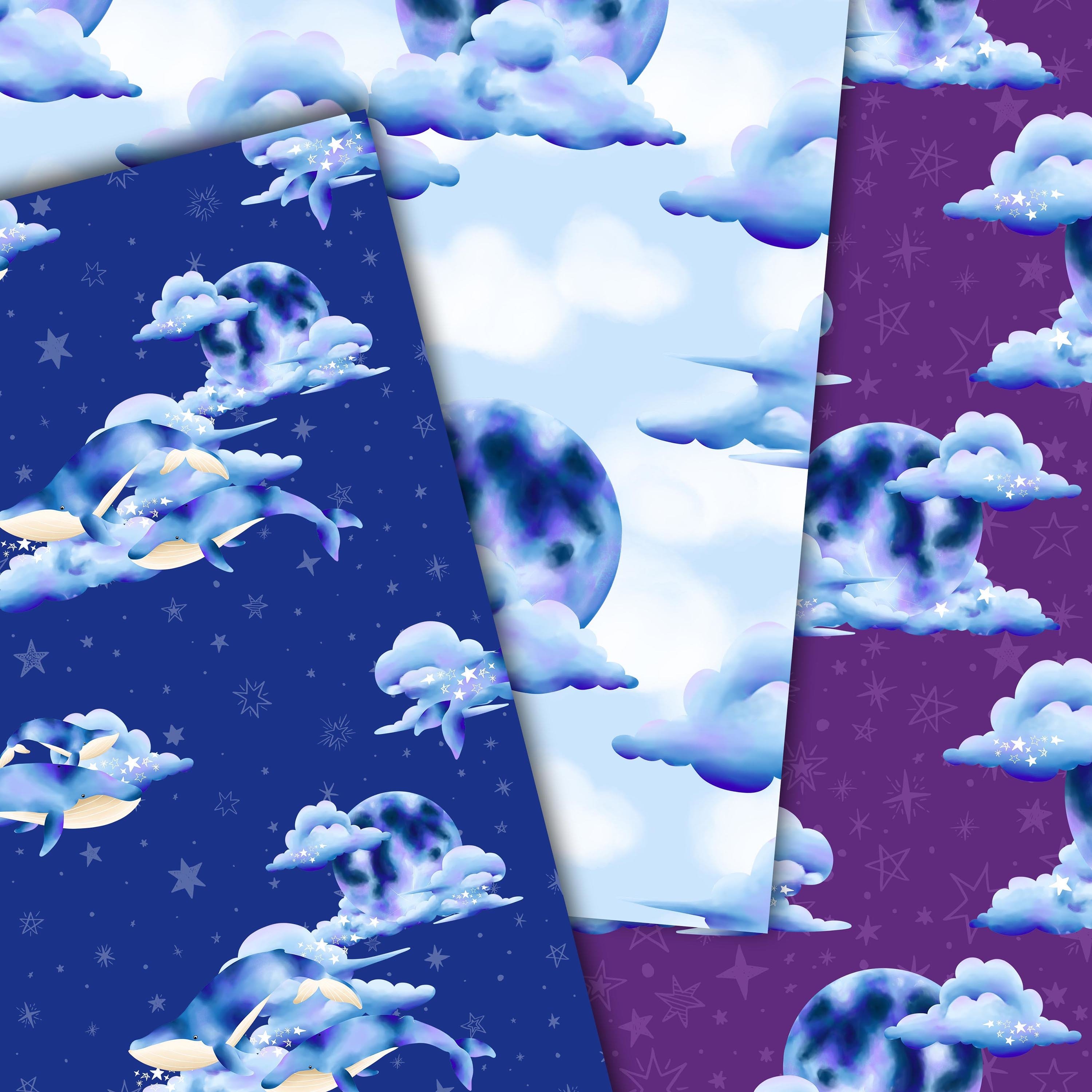 Night sky patterns (732295) | Patterns | Design Bundles