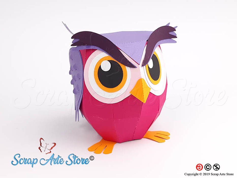 Little owl box (346756) | Paper Cutting | Design Bundles