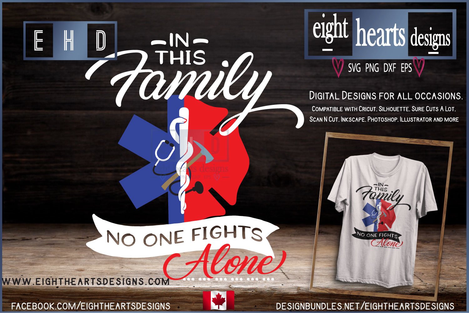 In this Family, no one fights alone- SVG PNG EPS JPEG HTV (217625 ...