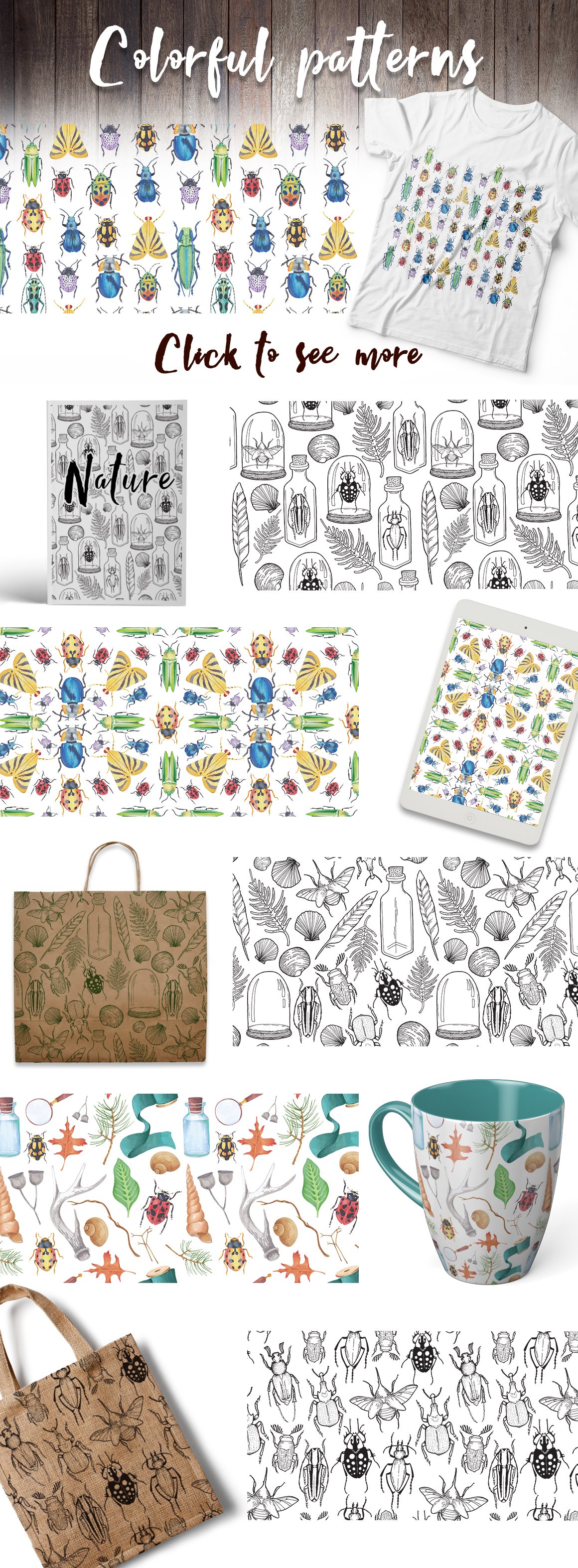 Naturalist - scientific design set (20216) | Illustrations | Design Bundles