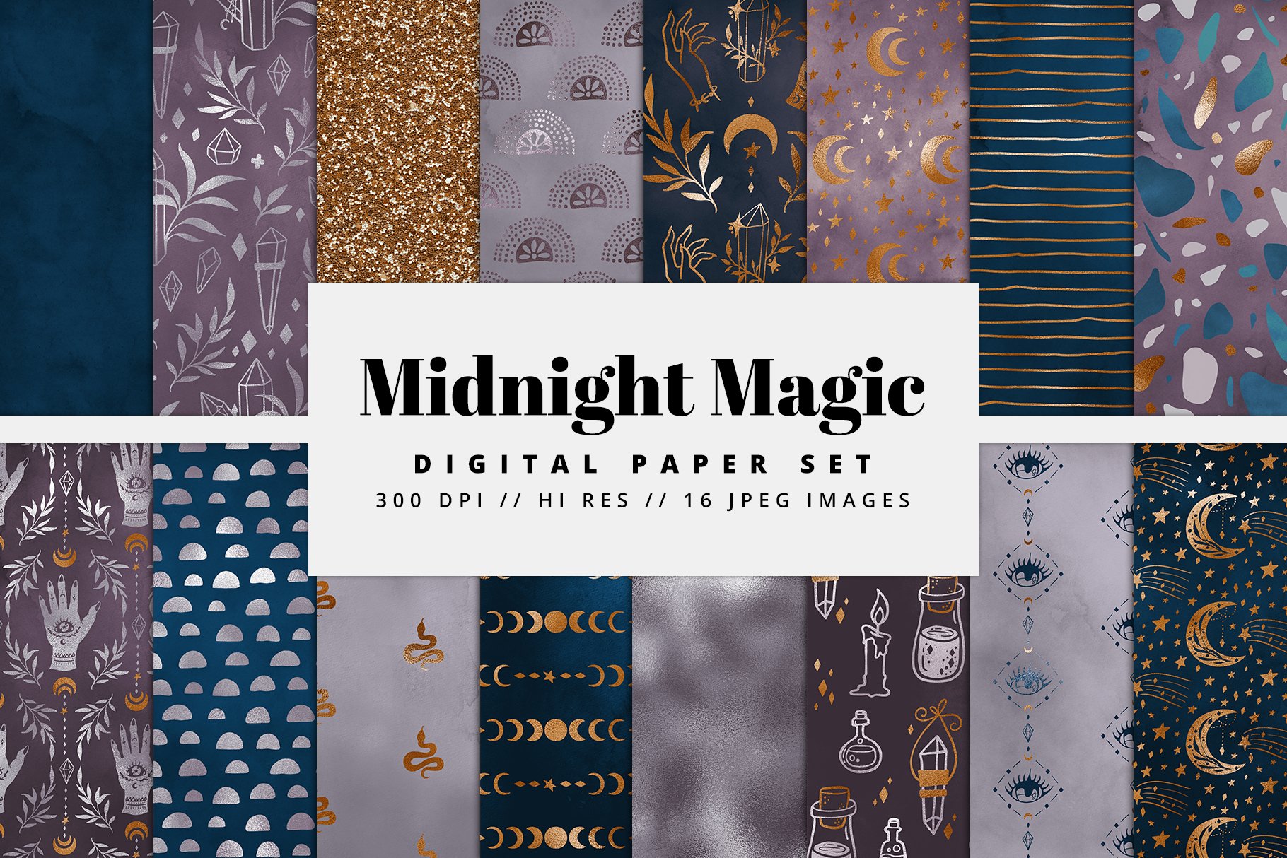 Midnight Magic Digital Paper Pack