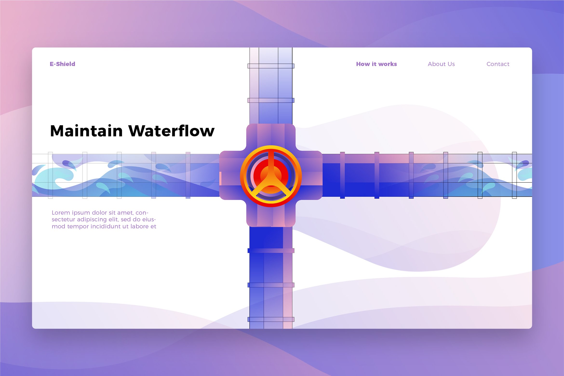 Maintenance Waterflow - Banner & Landing Page (317183) | Customizable ...