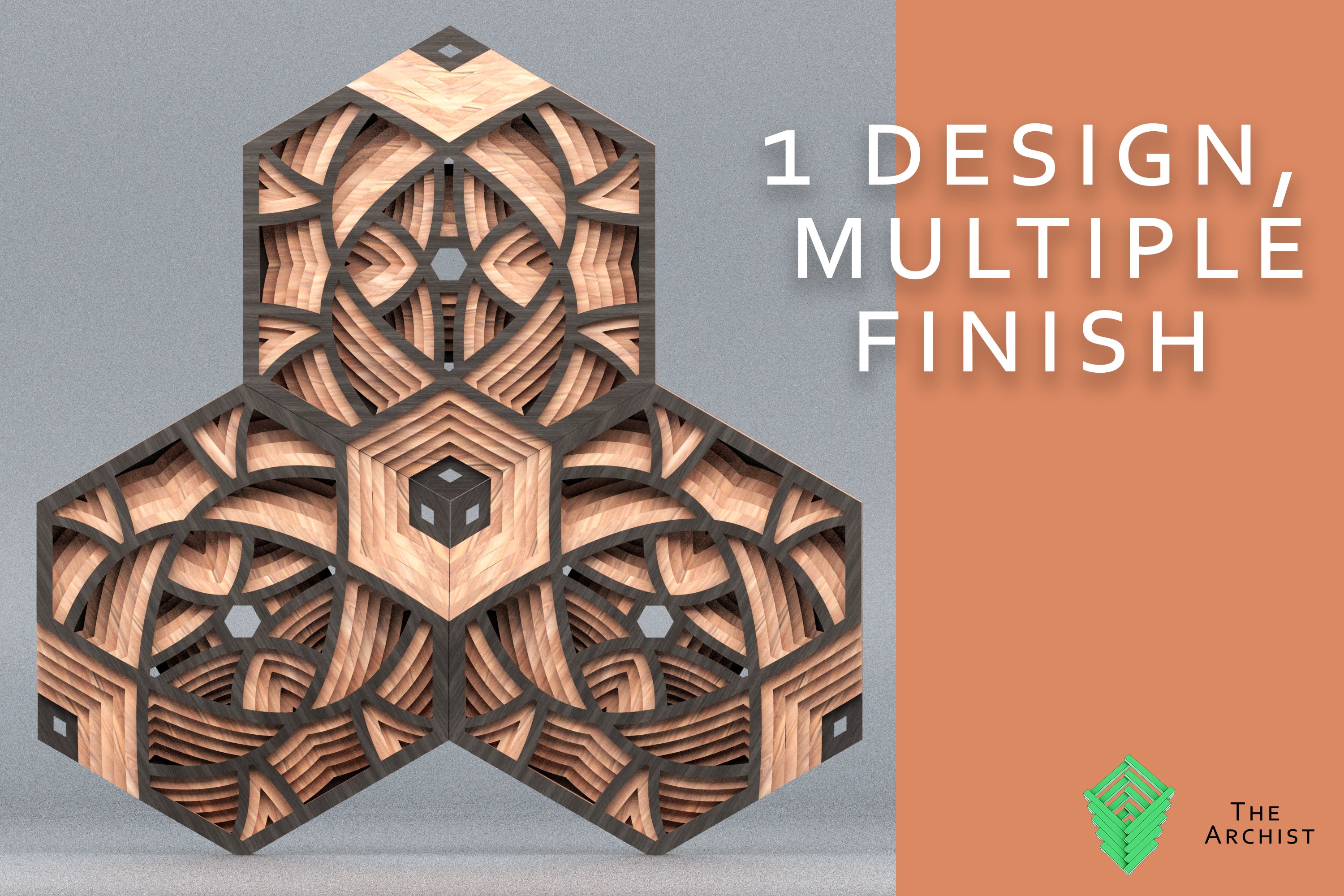 Double sided Hex design (1090665) | Cut Files | Design Bundles