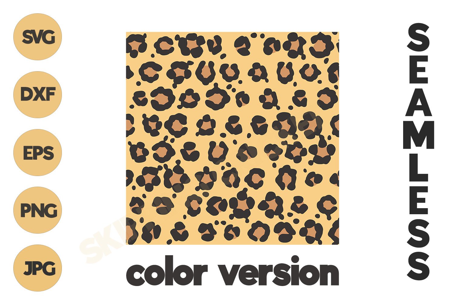 Seamless leopard print spots svg,pattern, texture, clipart (1018934 ...