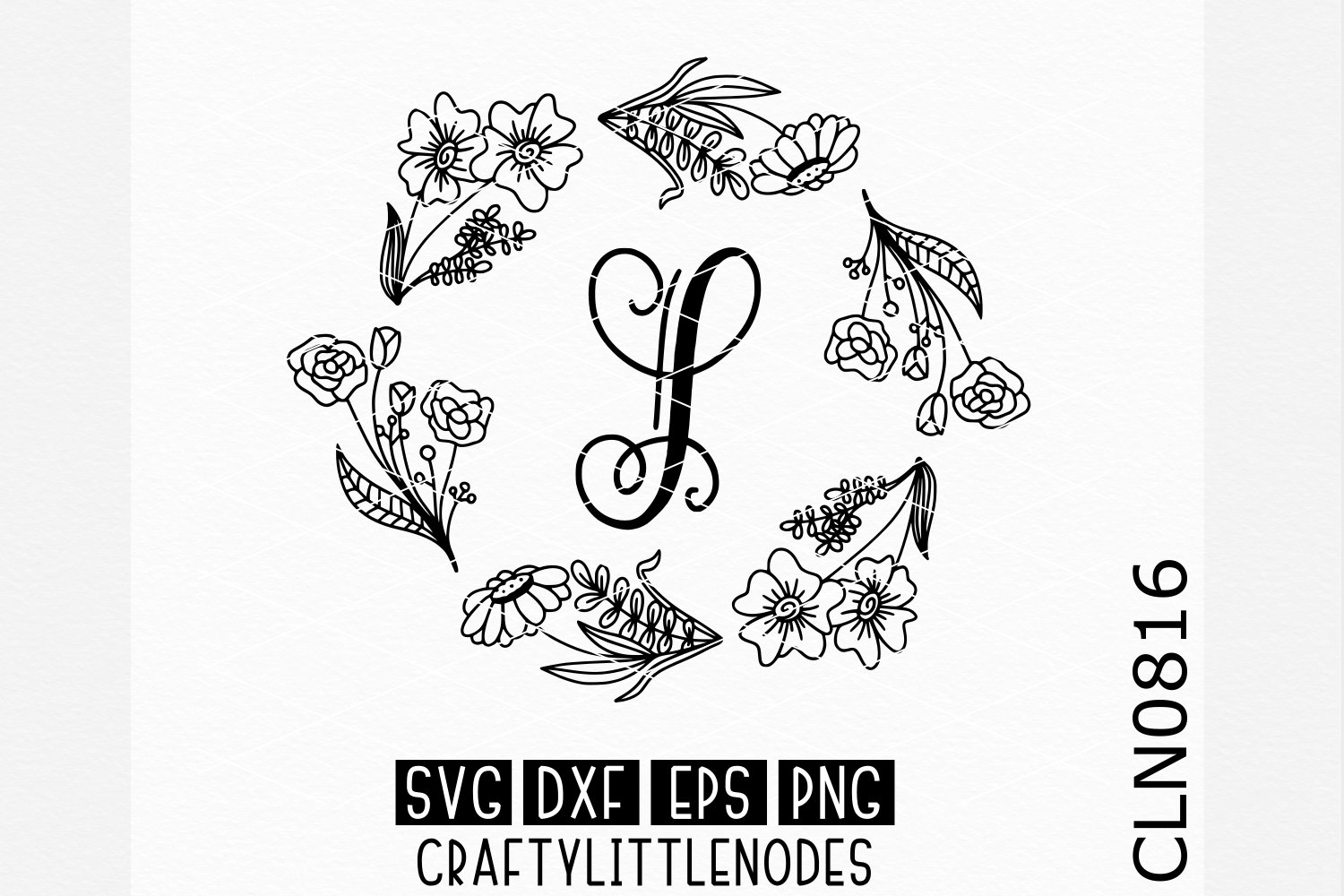 Floral Monogram Pack (56581) | SVGs | Design Bundles