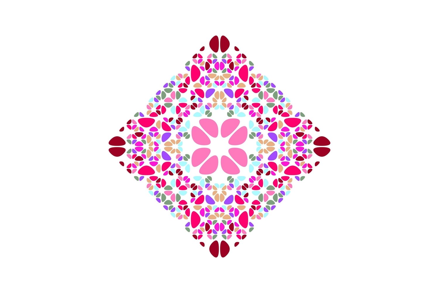 6 Floral Square Logo Templates (329295) | Decorations | Design Bundles