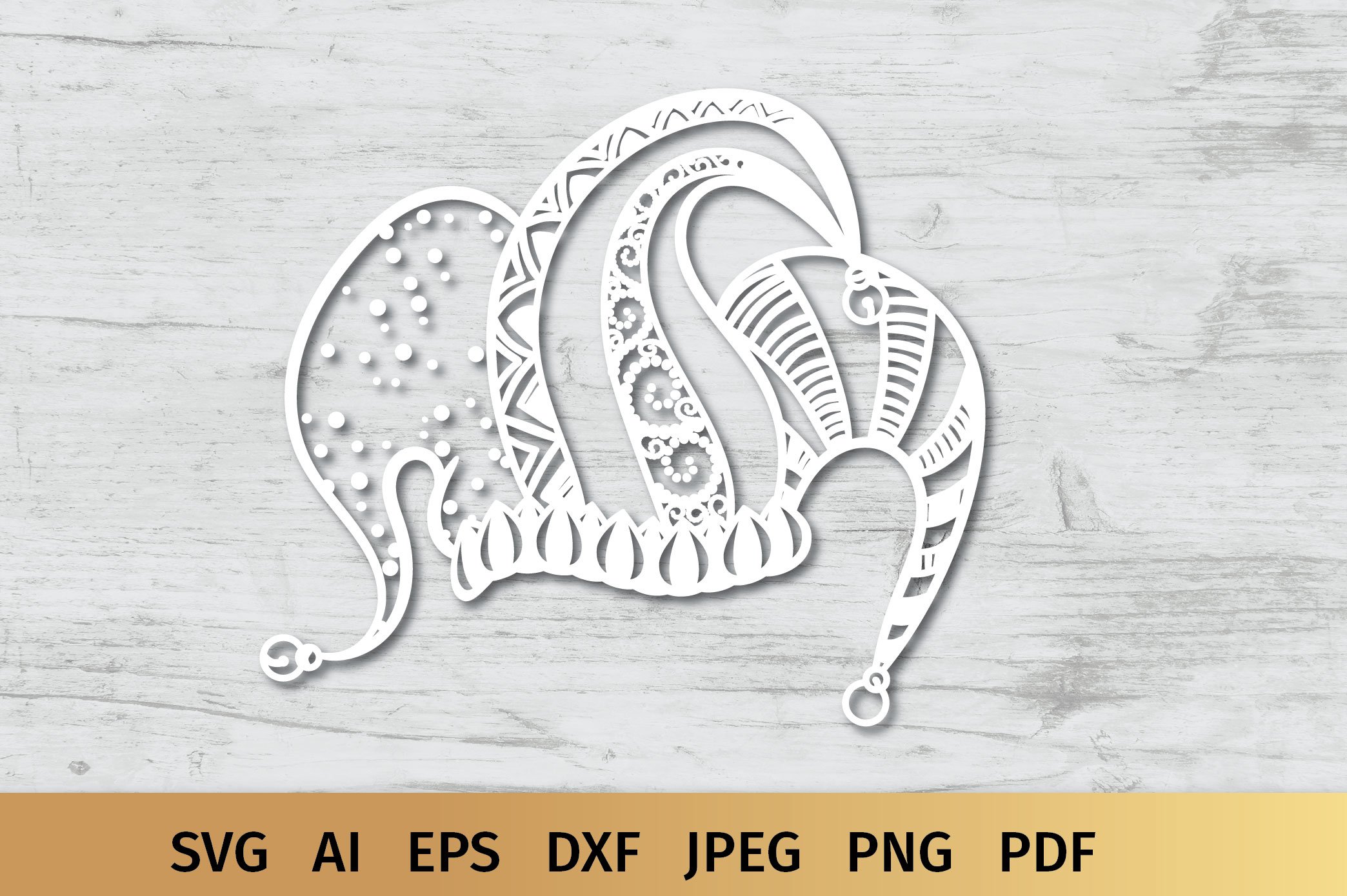 Jester Hat svg, Mardi Gras svg, Carnival Hat, (426883) | SVGs | Design ...