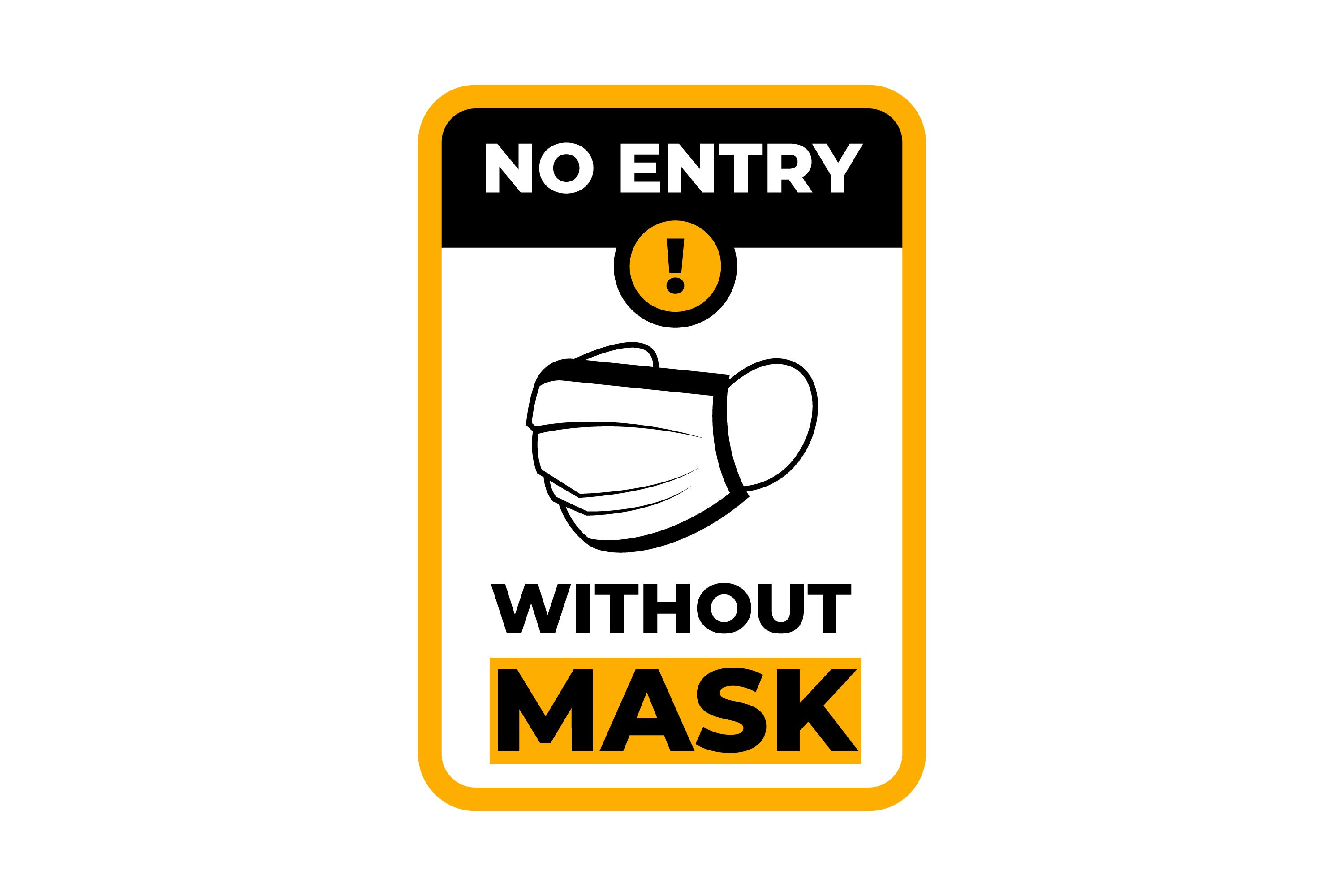 No Face Mask Sign