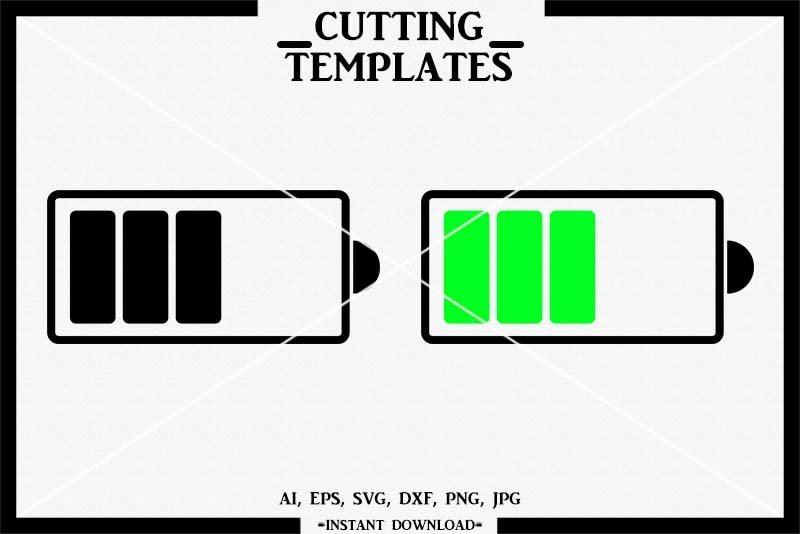 Battery SVG, Battery SVG Bundle, Silhouette, Cricut, Cameo (674718 ...