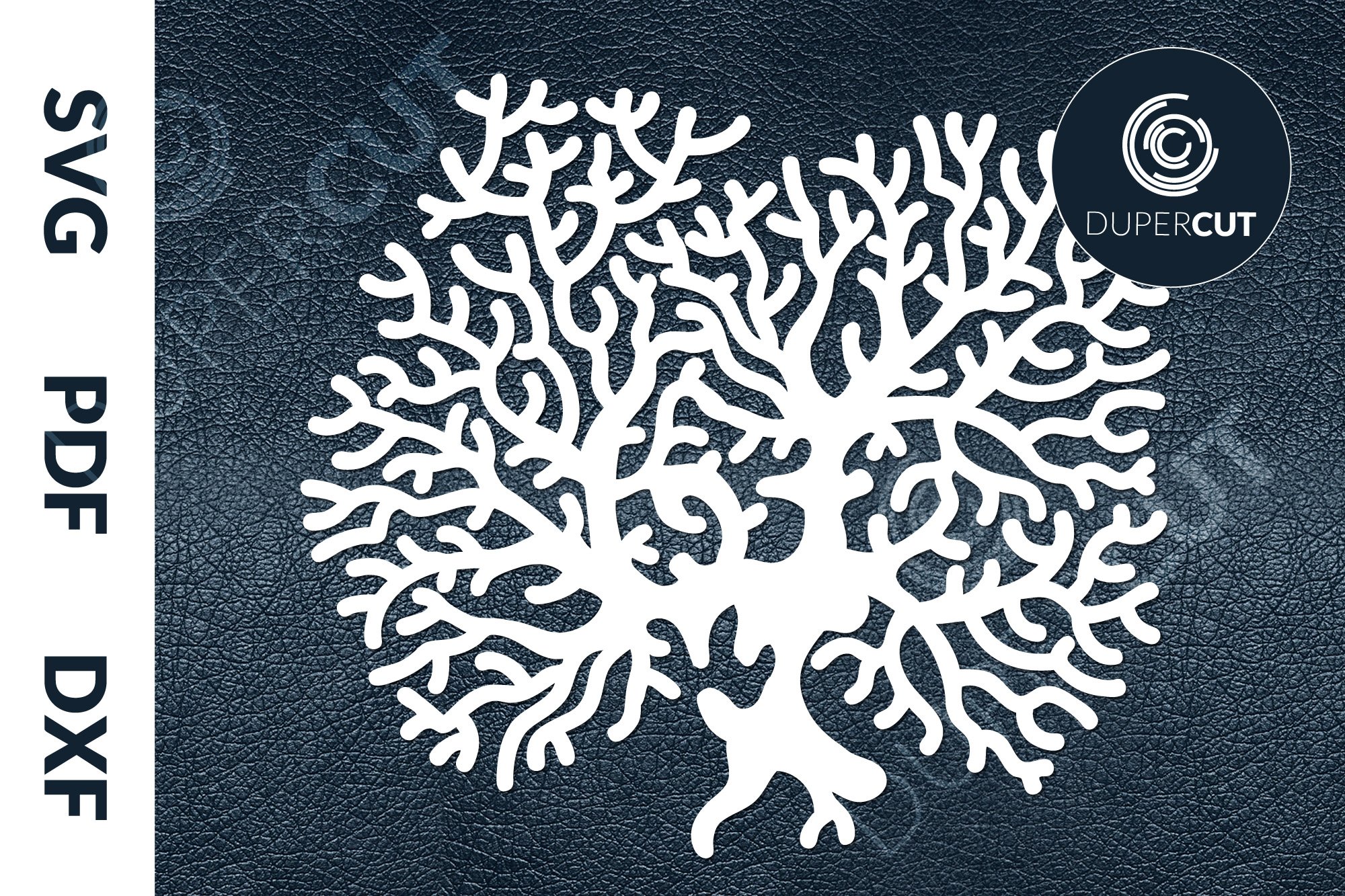 SVG / PDF / DXF Corals Leaves, Papercutting Template (557533) | Paper ...