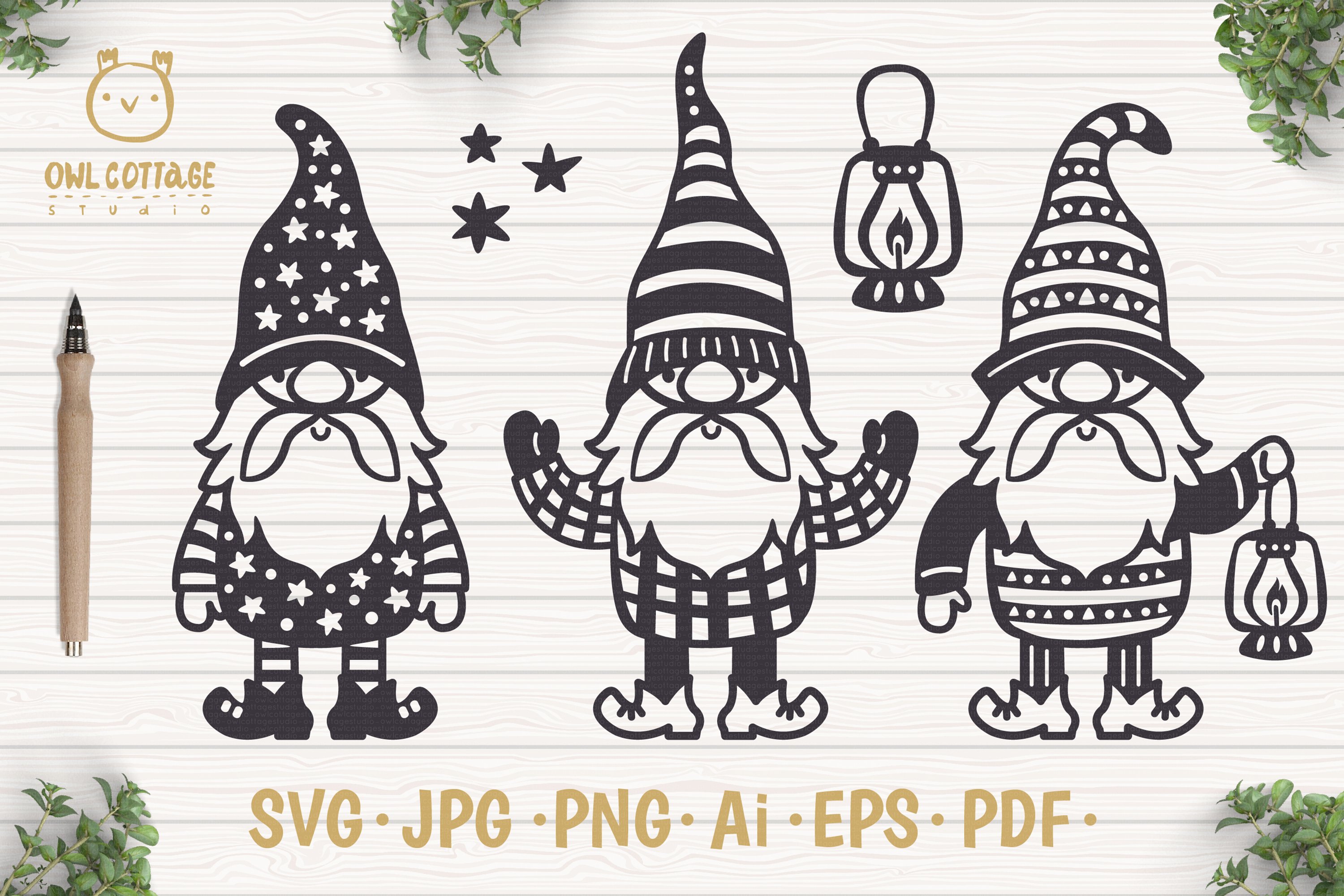 Scandinavian Gnomes SVG, Gnome Clipart, Tomte (408498) | SVGs | Design ...