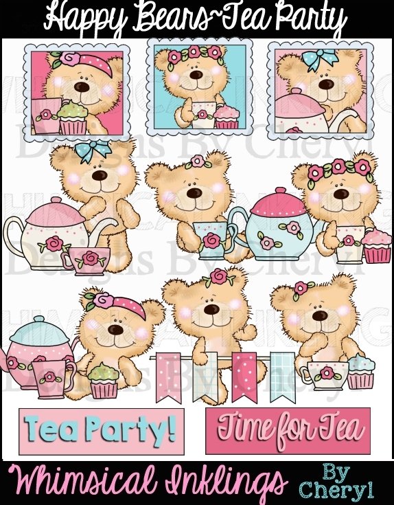 Happy Bears Clipart Bundle (76794) | Illustrations | Design Bundles