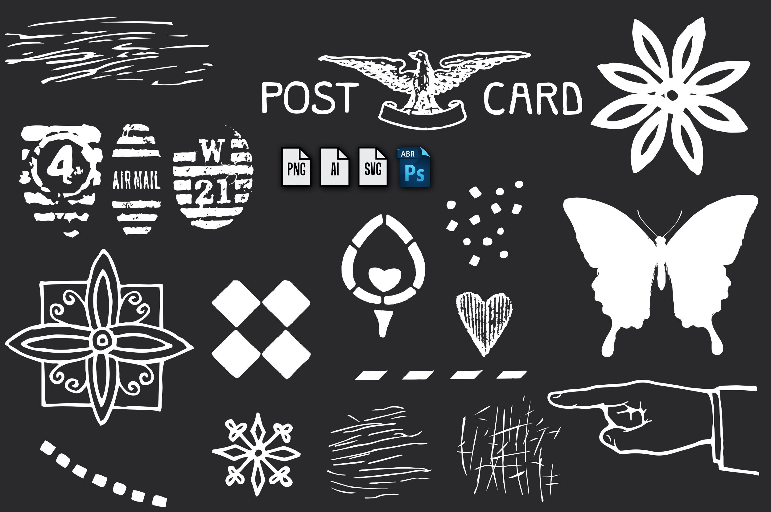 Random Bits Vector, PNG, SVG and Photoshop Brushes (1171150) | Brushes ...