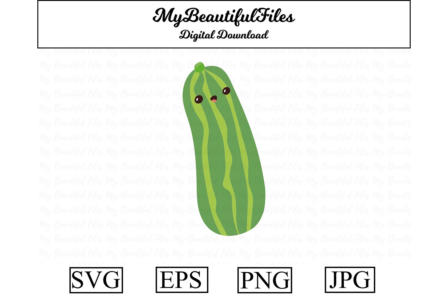 cucumber SVG - Cute vegetable SVG, EPS, PNG and JPG (907258 ...