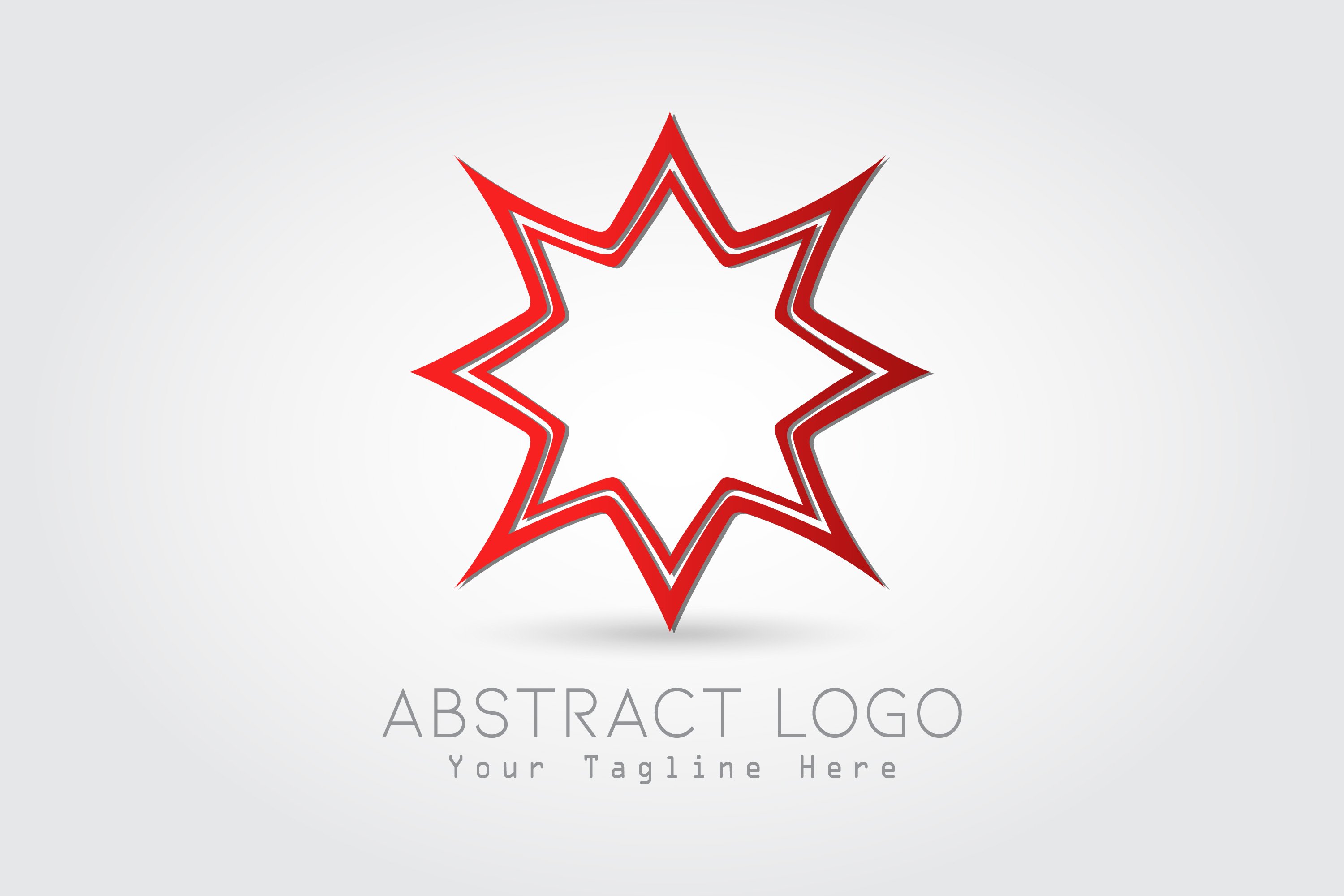 Logo Abstract Gradation Red Color (847270) | Logos | Design Bundles