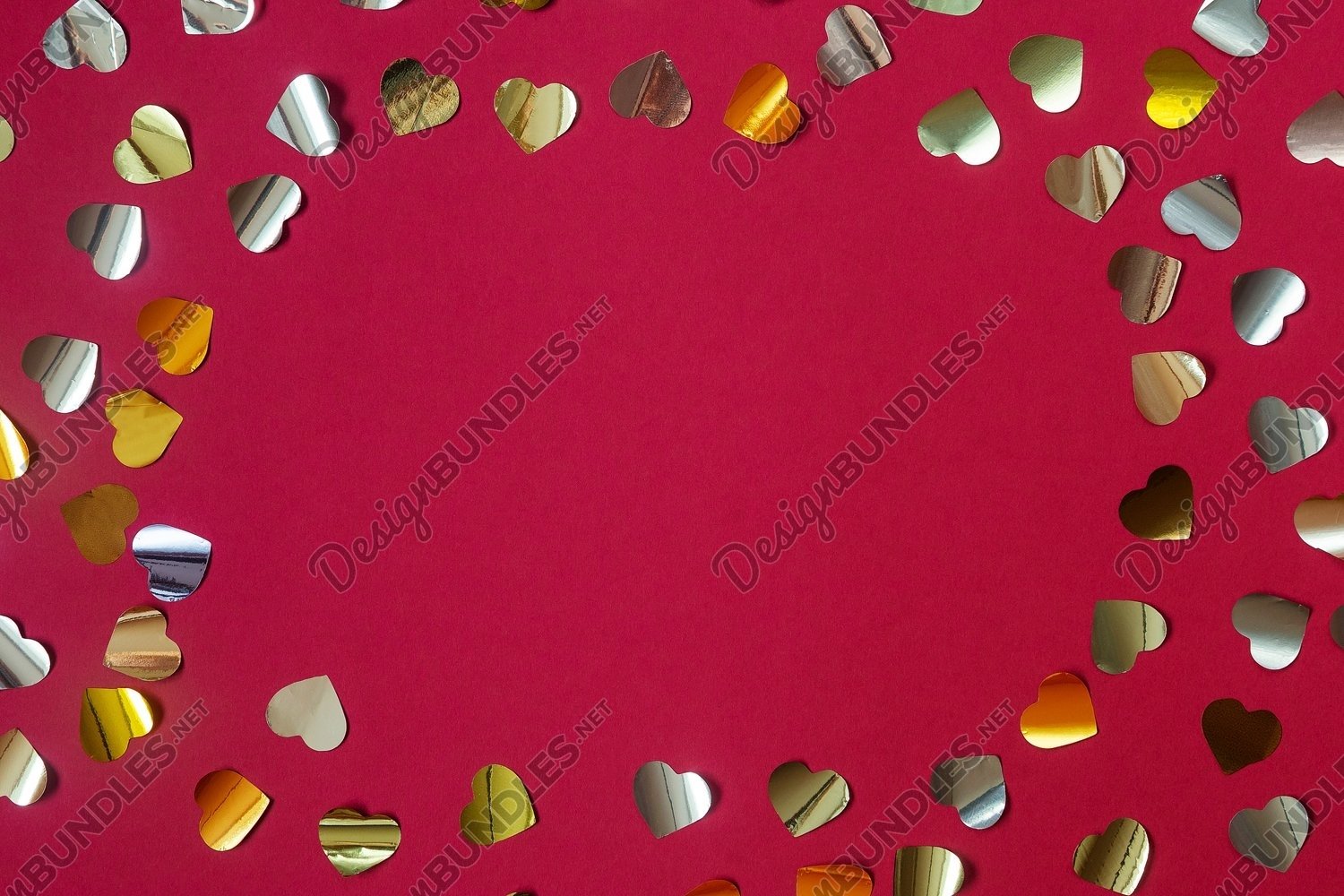 Red Heart Glitter Wallpaper