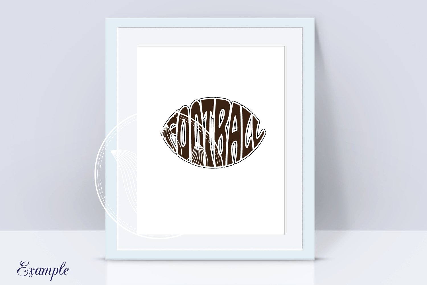 Digital Football Word Art in Oval Football shape (105314) | SVGs ...