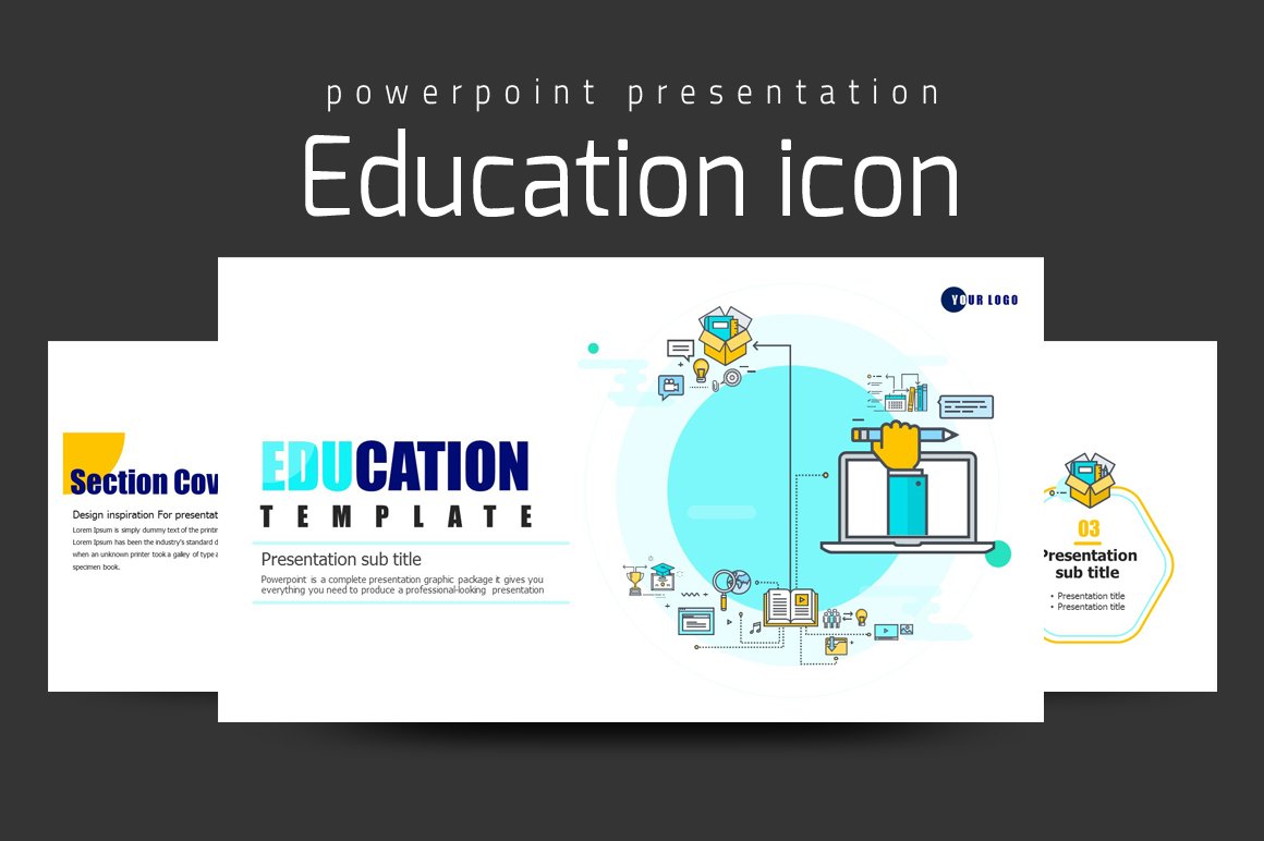 Education icon PPT Template (515144) | Presentation Templates | Design ...