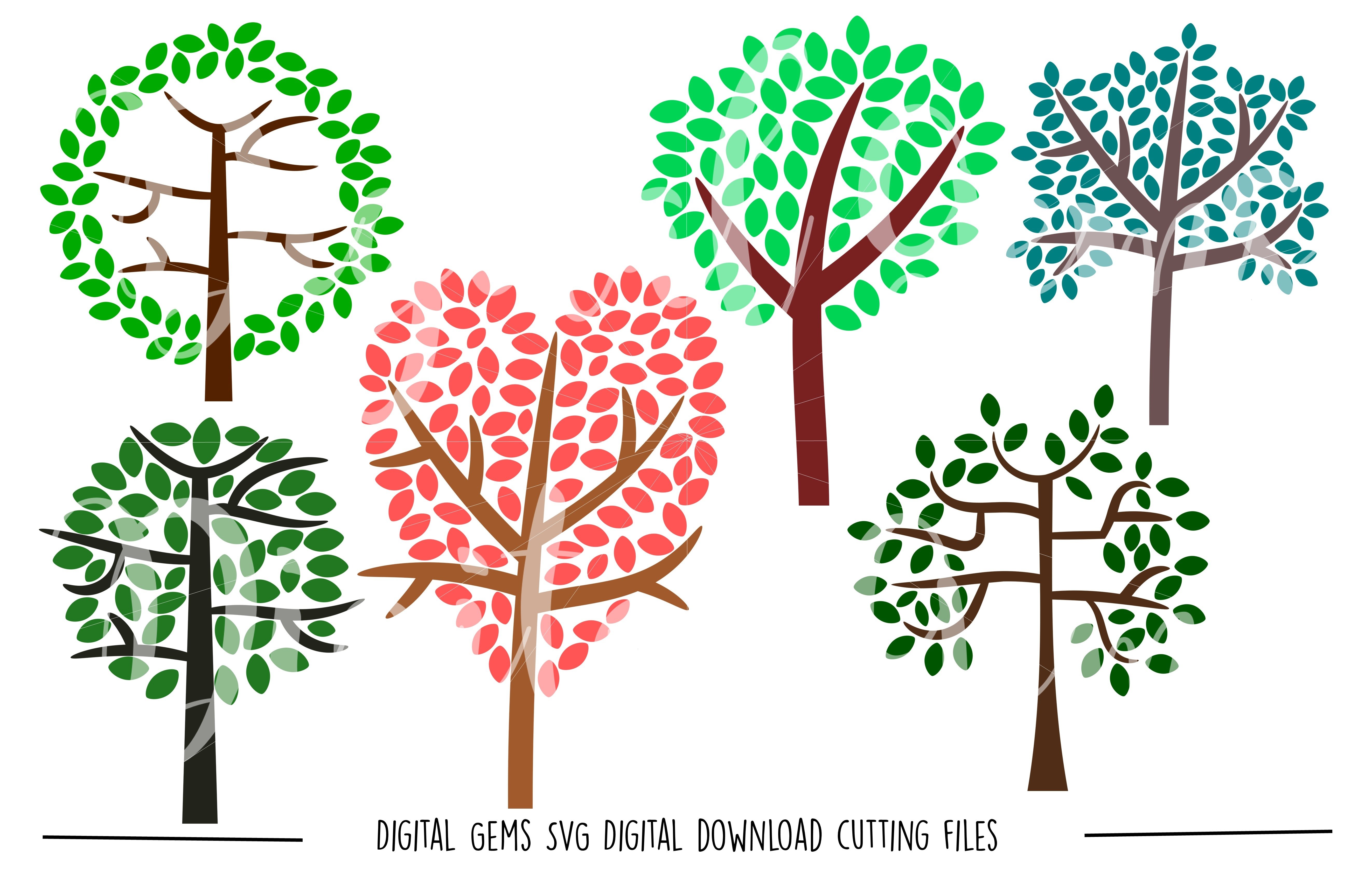 Tree SVG / DXF / EPS / PNG files (23394) | SVGs | Design Bundles