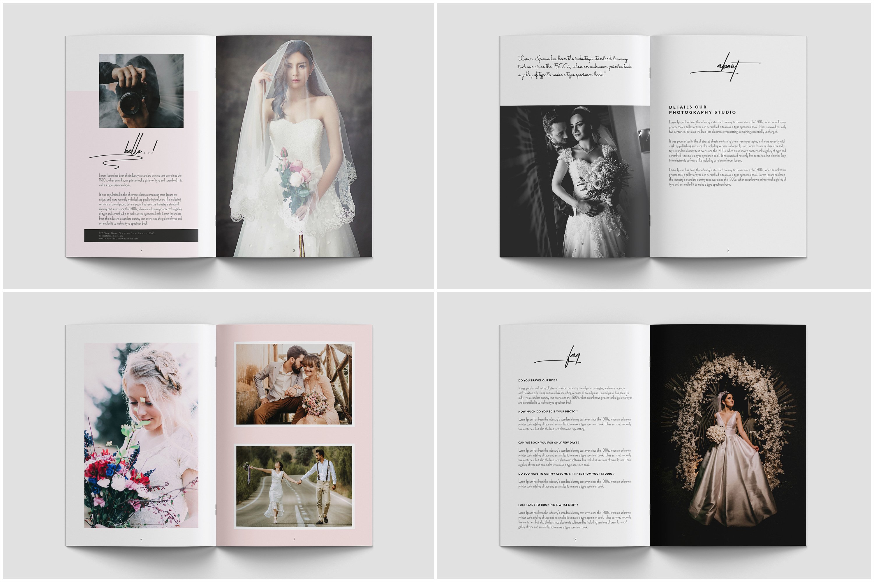 Wedding Photographer Magazine Template (402698) | Magazines | Design ...