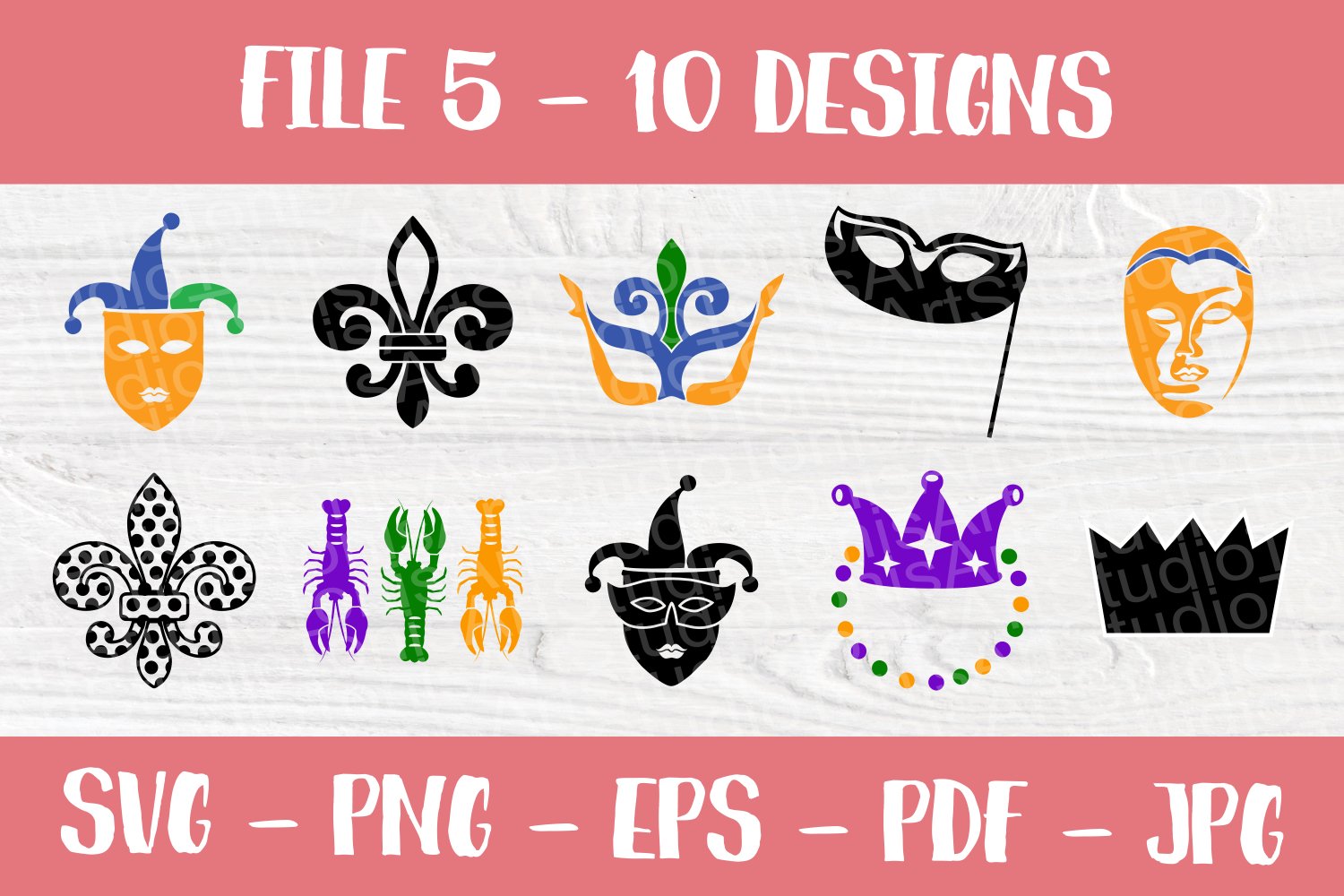 Mardi Gras SVG | SVG Bundle | Cut Files | T shirt Designs (457794 ...