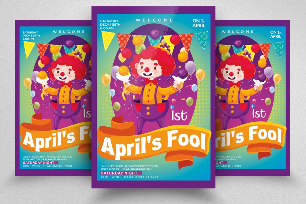 April Fool's Flyer Template (232820) | Flyers | Design Bundles