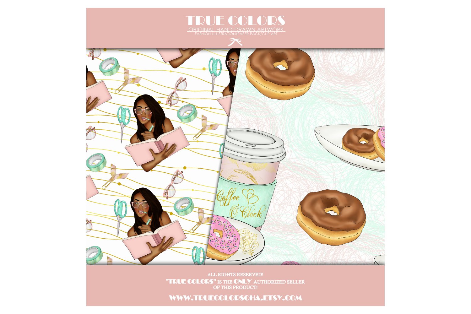 African American Planner Girl African American Digital Paper (188211 ...