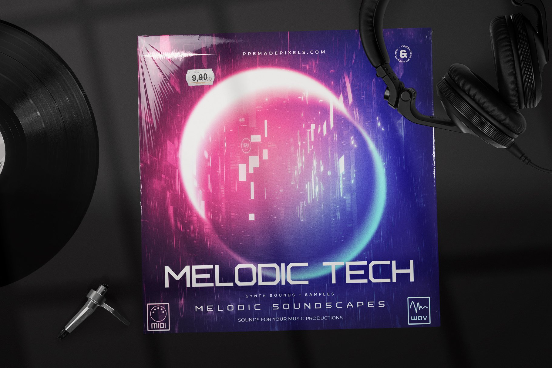 Melodic Tech Album Cover Template (1200626) | Customizable Templates ...