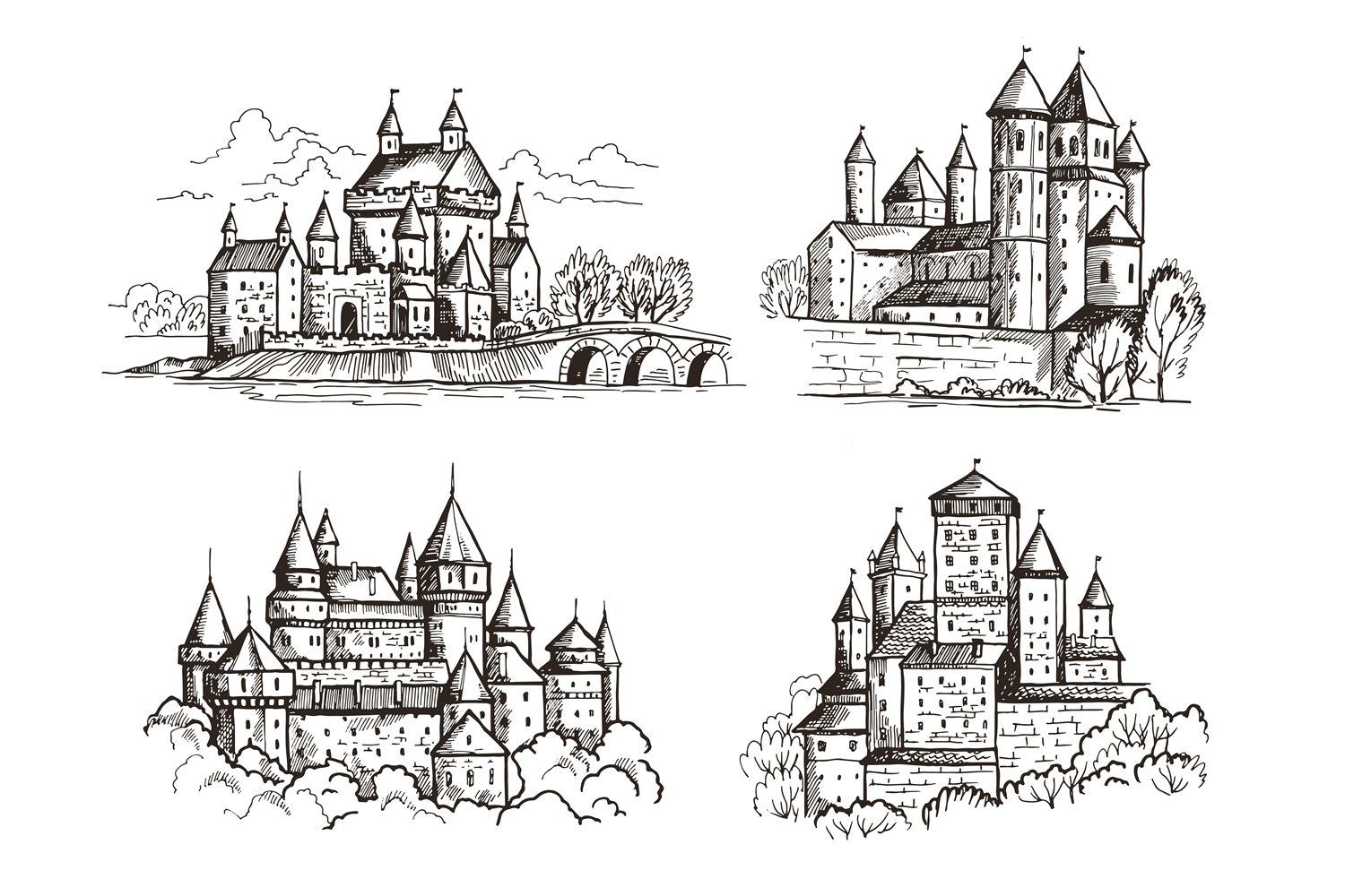 Castles. Medieval buildings for knights czech republic vinta (1236656 ...