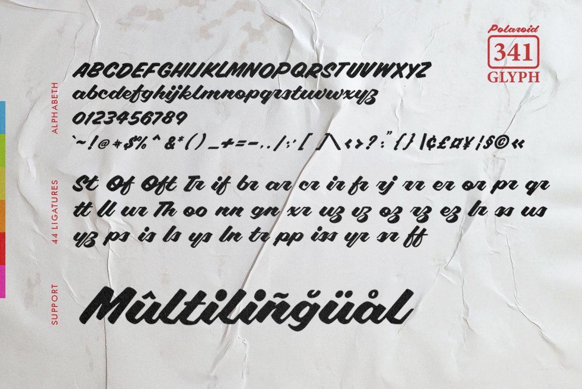 Polaroid Font (354025) | Script | Font Bundles