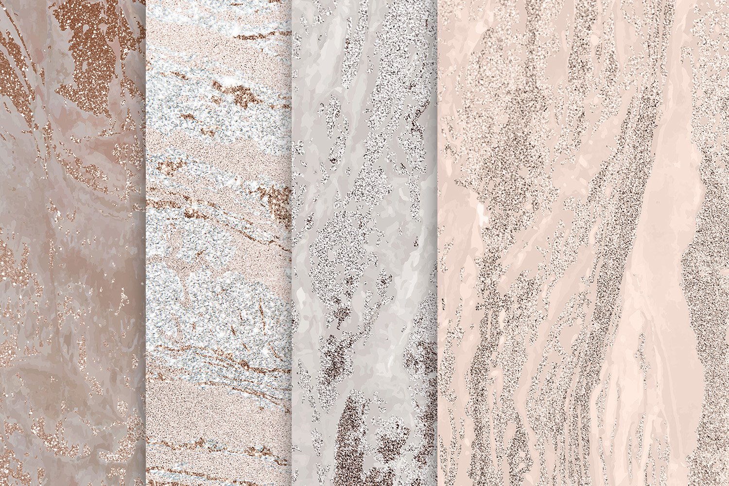 Rose Gold Marble Digital Paper, Nude marble textures, Marble (1023690 ...