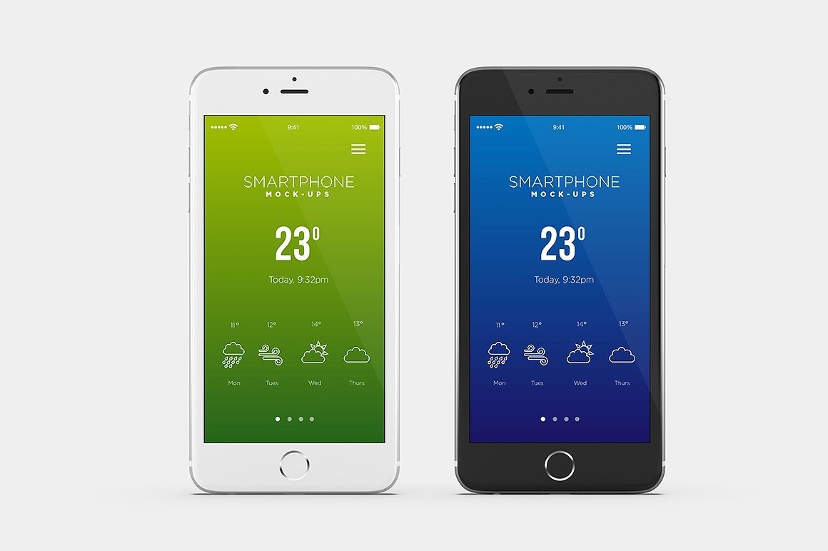 Smartphone Mock-Ups (19680) | Mockups | Design Bundles