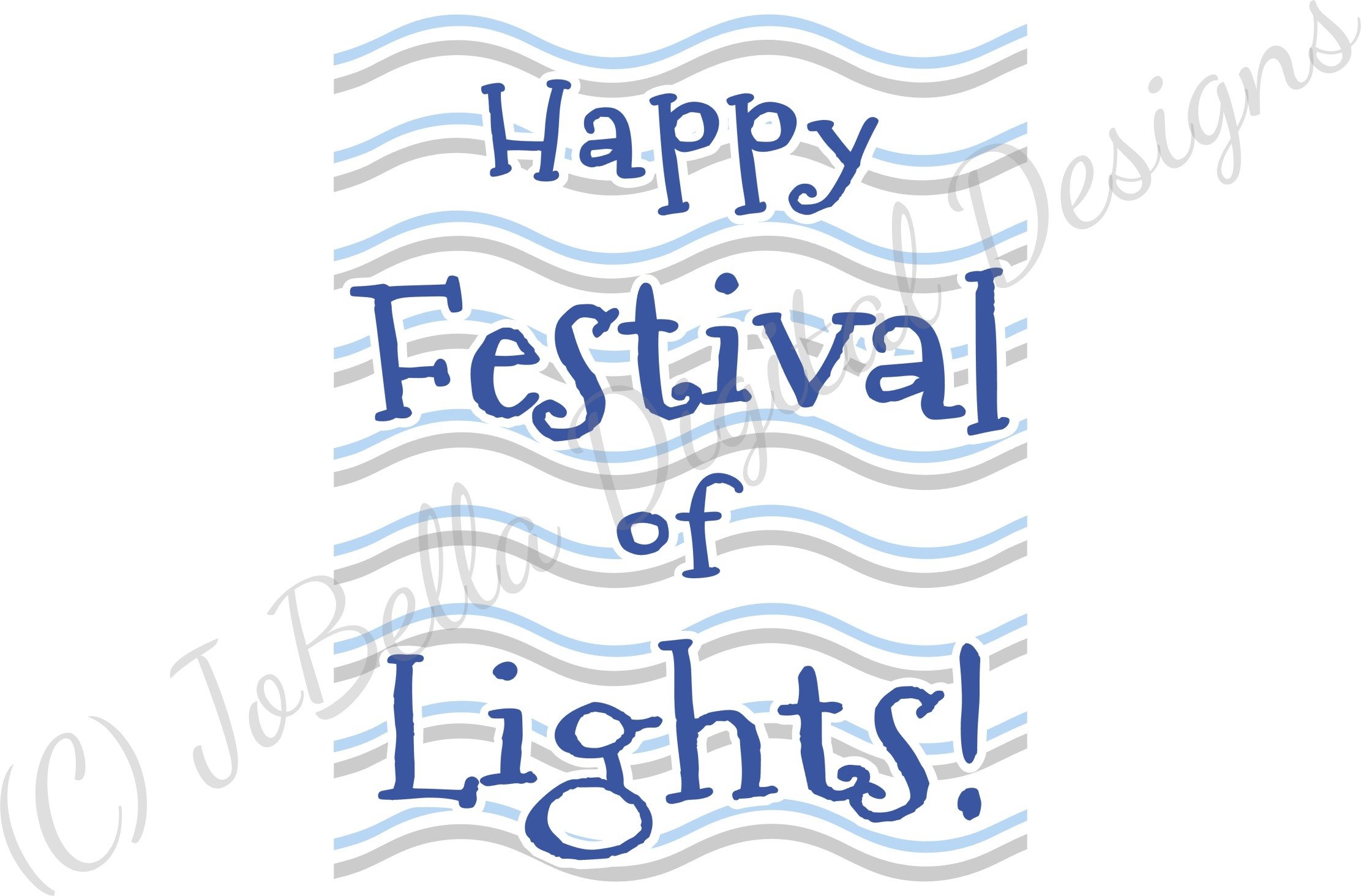 Happy Festival of Lights Hanukkah SVG, Printable & PNG (356952) | Cut ...