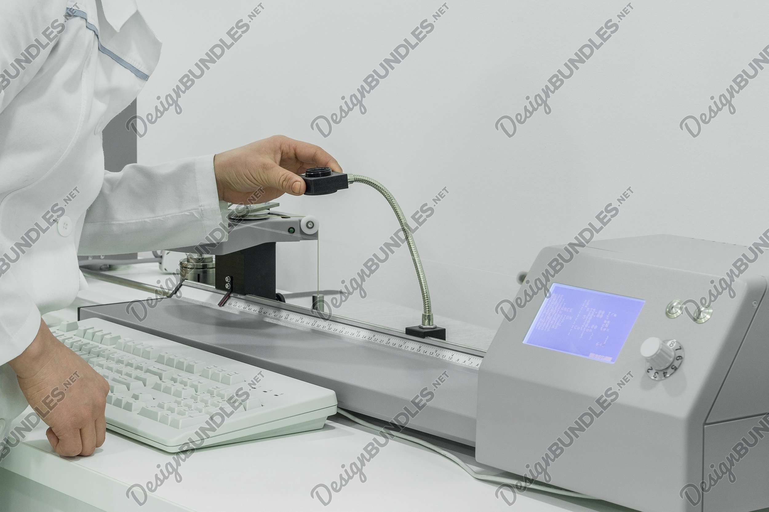 Cotton thread quality control laboratory in textile factory (1259296 ...