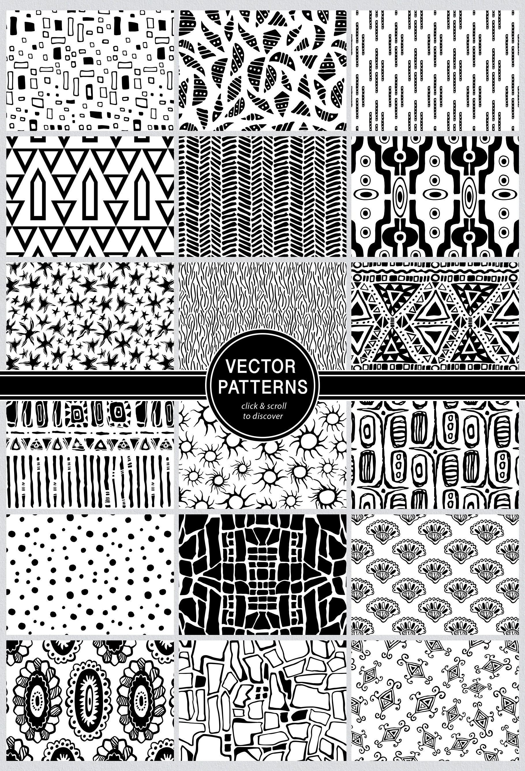 Seamless Textures & Patterns Bundle - Shabby Chic Design Kit (274482 ...